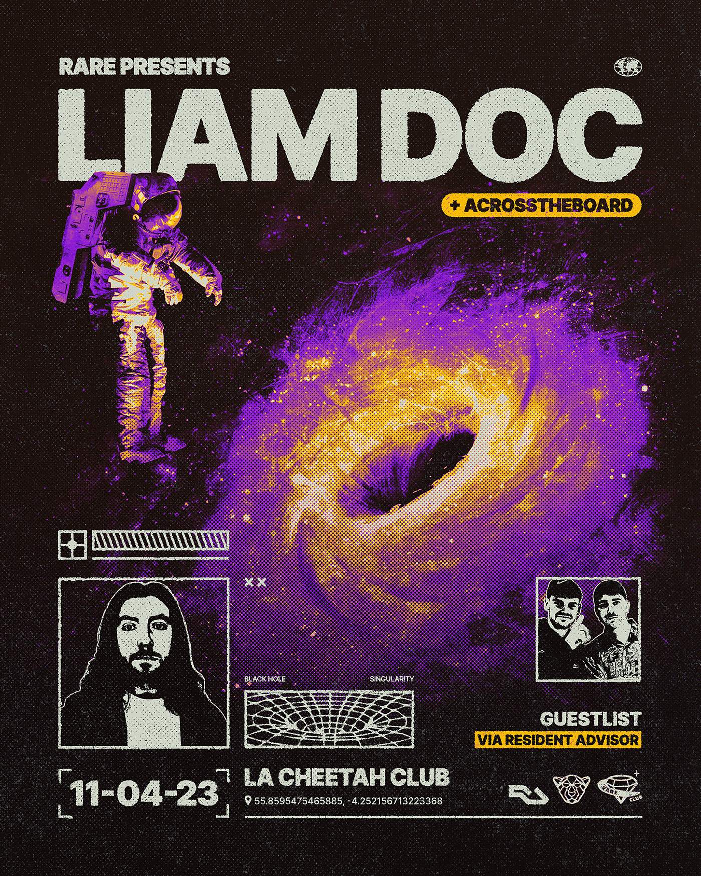 RARE Club // Liam Doc with acrosstheboard en La Cheetah Club, Glasgow