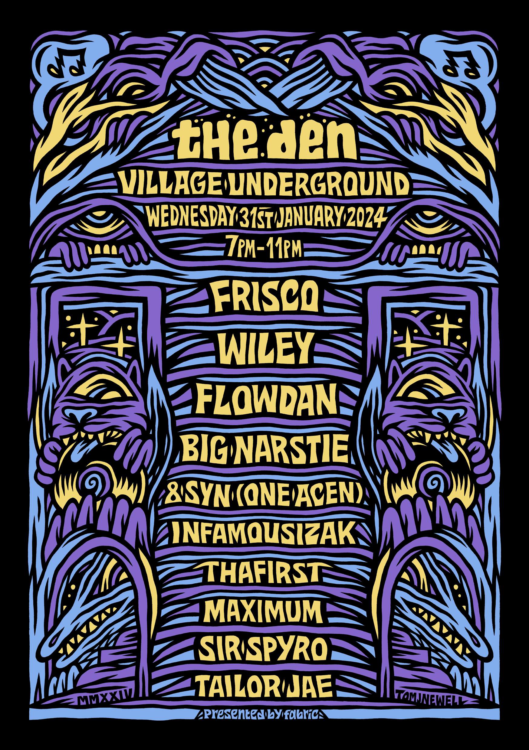Frisco presents THE DEN – Wiley, Big Narstie, Flowdan, Sir Spyro + more at Village Underground ...