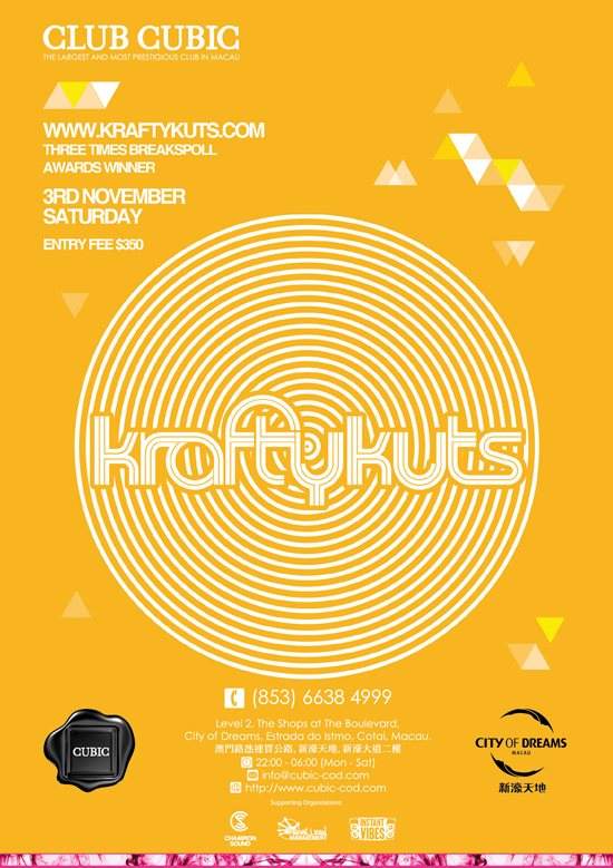 Club Cubic presents Krafty Kuts at Cubic, Macau