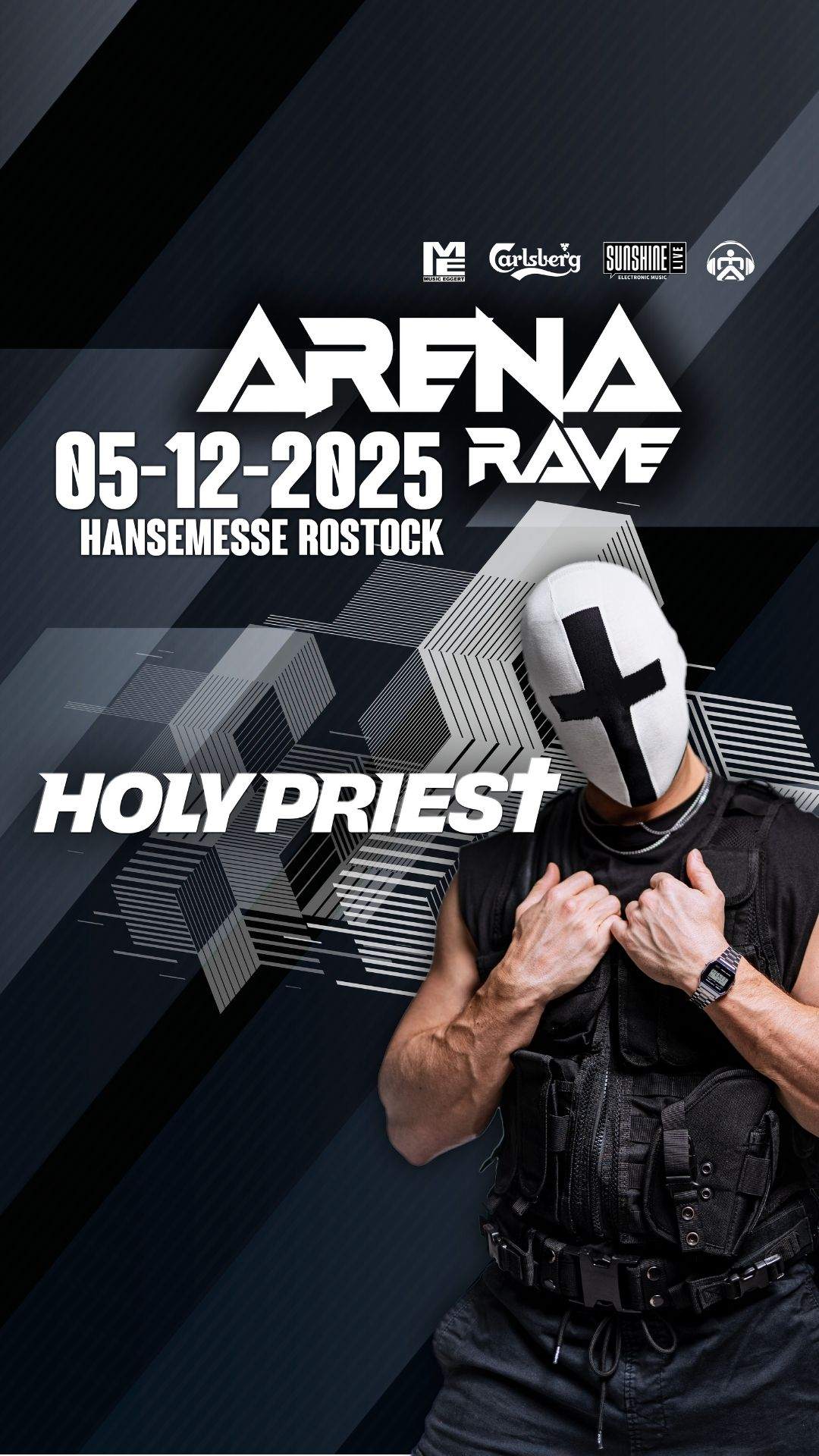ARENA RAVE mit Holy Priest w Hansemesse, Rostock, Meklemburgia-Pomorze ...