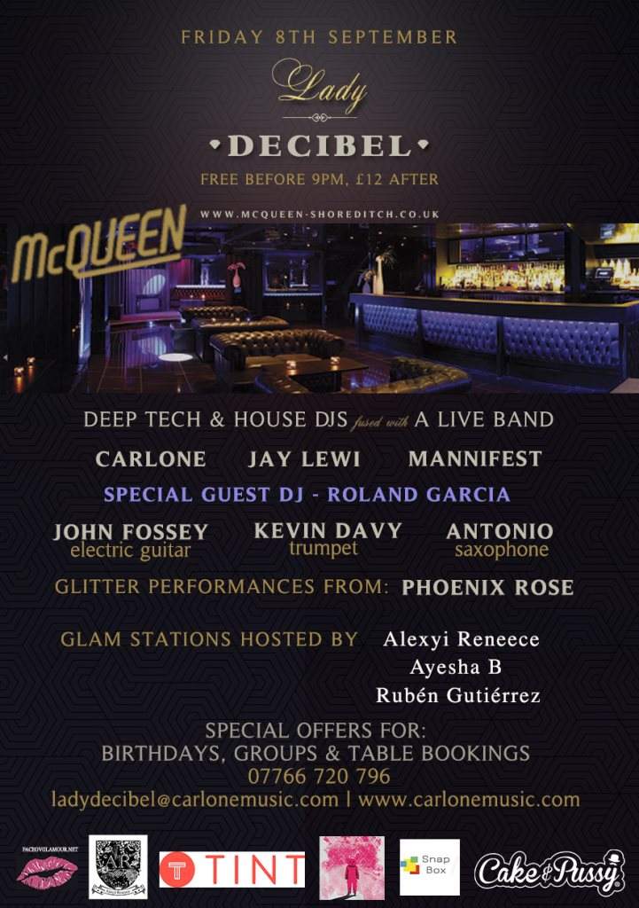 Lady Decibel en McQueen, London