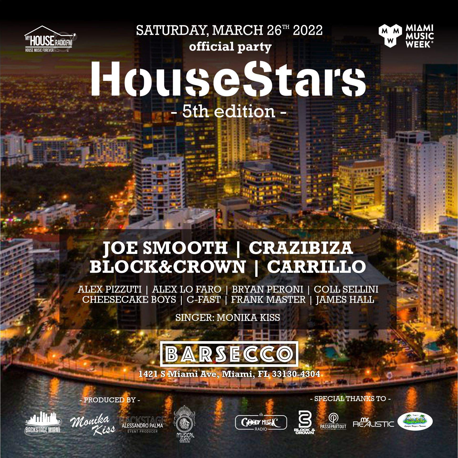 House Stars at Barsecco, Miami