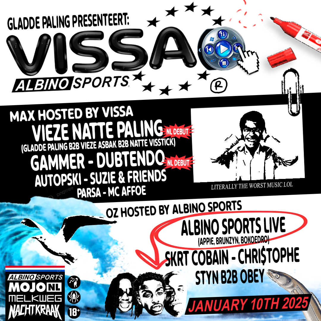 Gladde Paling presents: VISSA x Albino Sports at Melkweg, Amsterdam