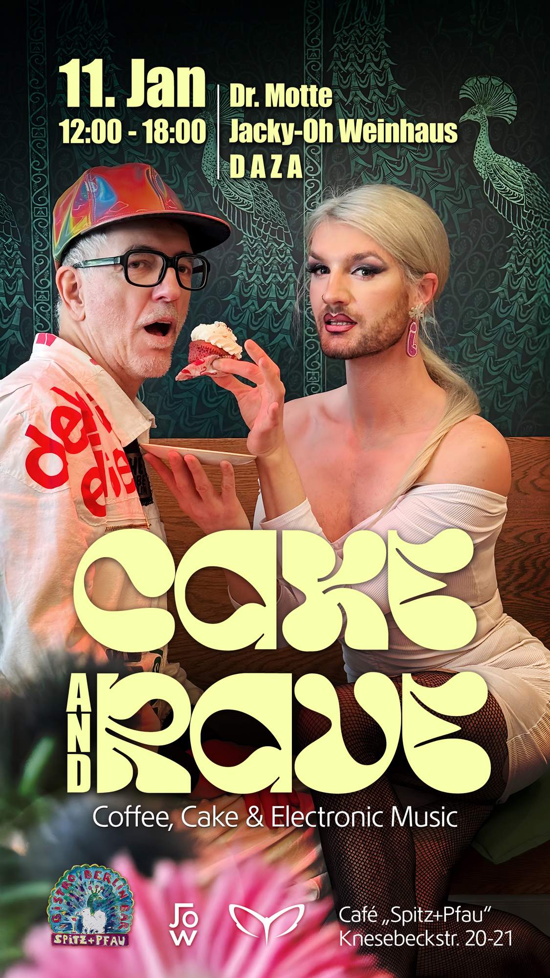 CAKE & RAVE – Coffee, Cake & Electronic Music at Spitz+Pfau, Berlin