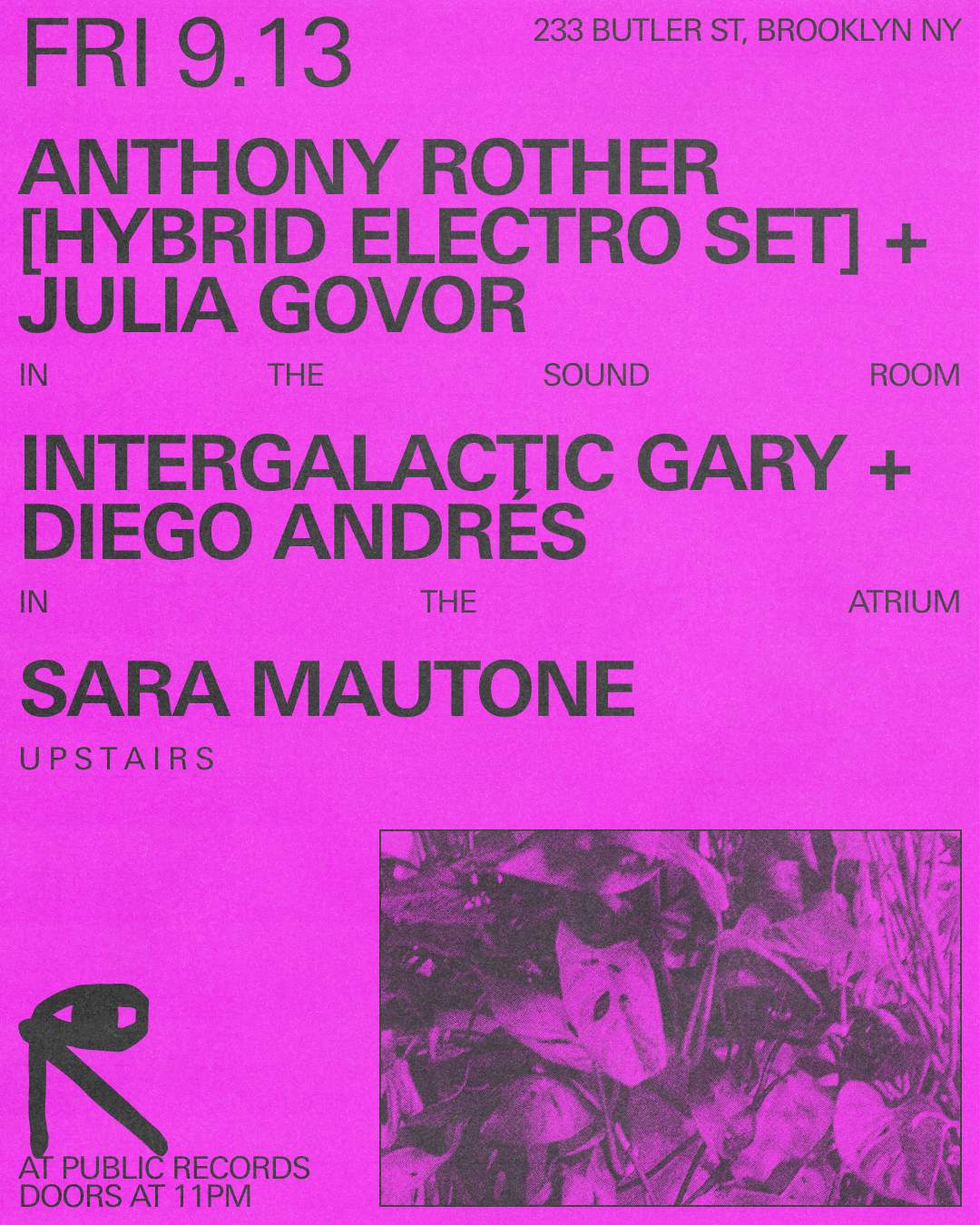 Anthony Rother + Julia Govor / Intergalactic Gary + Diego Andrés / Sara ...