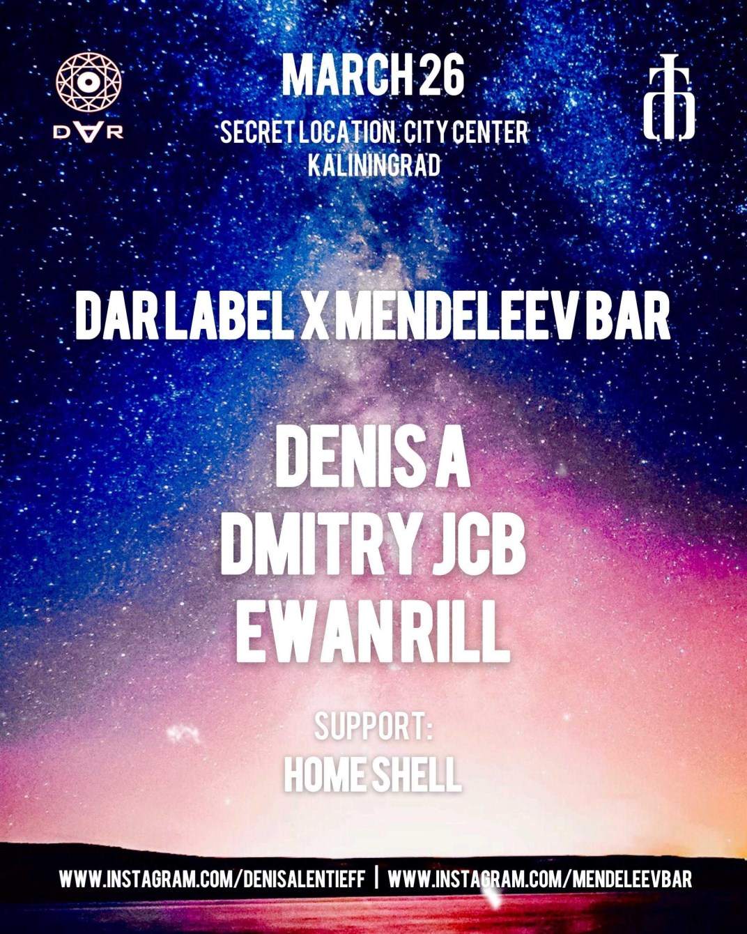 DAR Label x Mendeleev Bar Night at Secret Location, Moscow