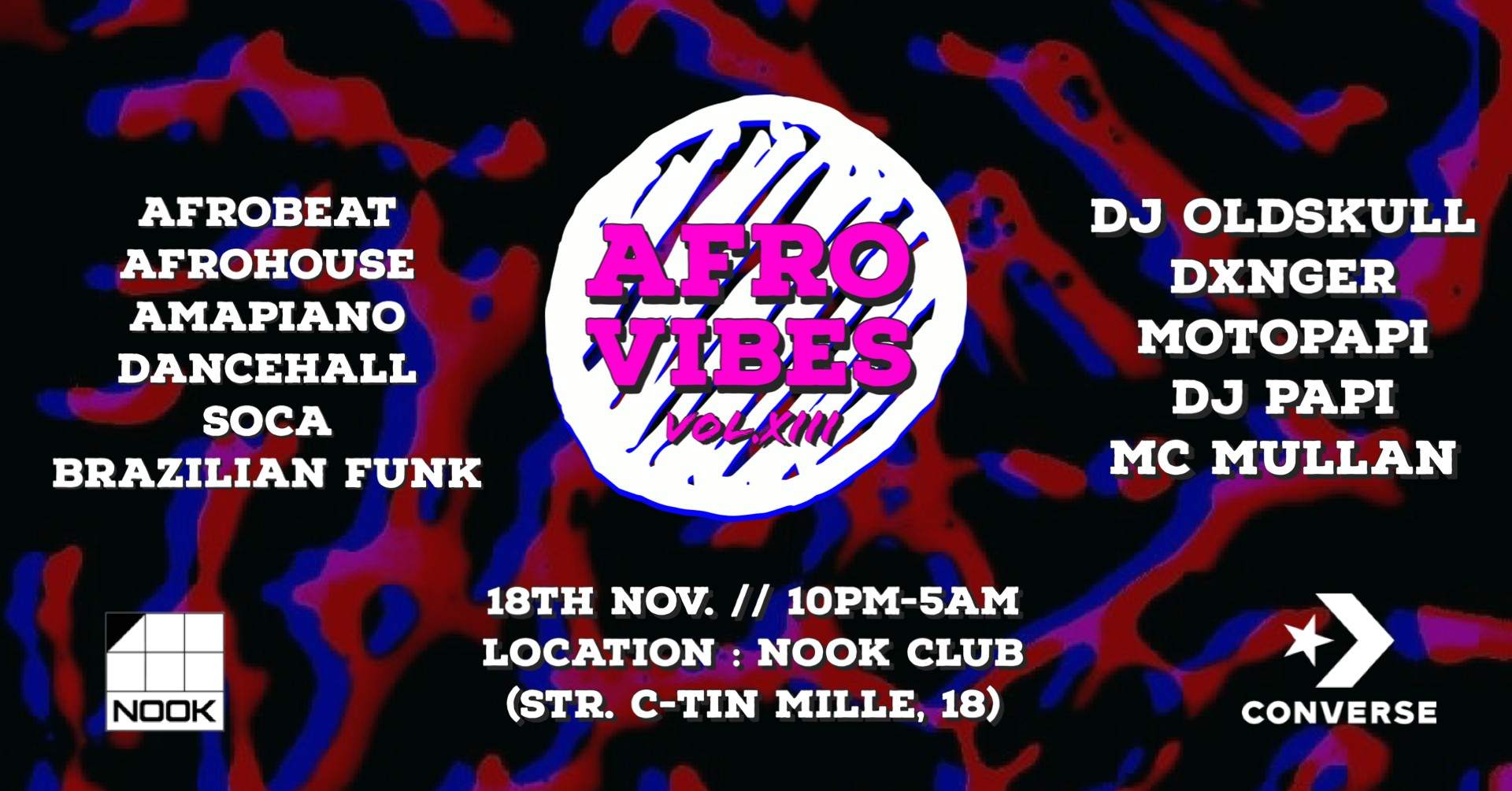 AFRO VIBES VOL.XII // CARNIVAL VIBES CLUB at Nook, Bucharest