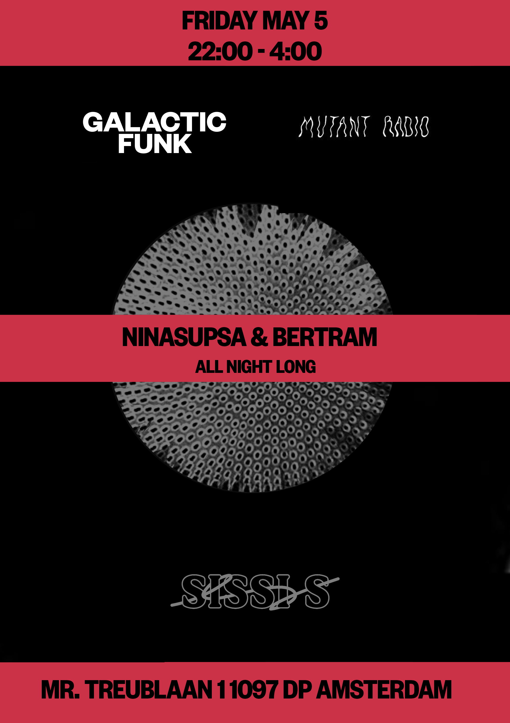 Galactic Funk with ninasupsa & Bertram en Sissi’s Amsterdam, Ámsterdam