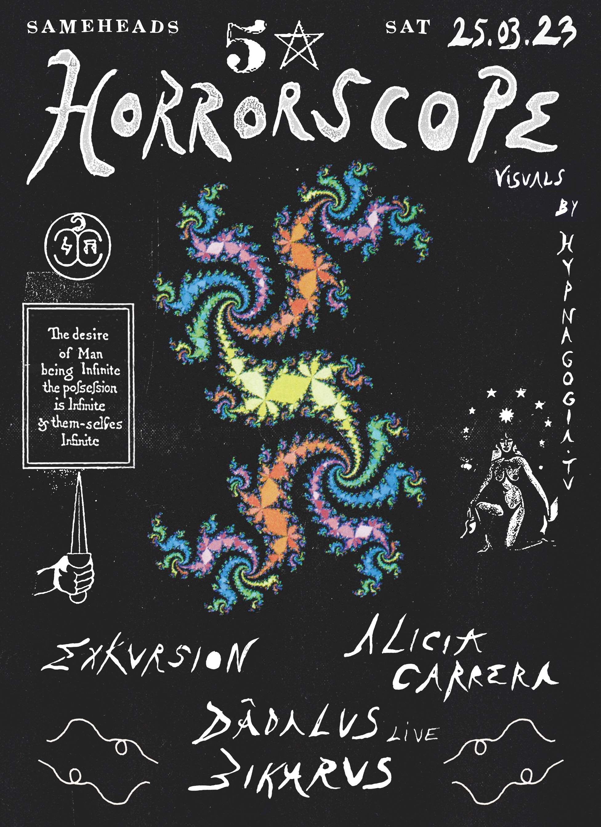 HORRORSCOPE 5 feat. Dâdalus & Bikarus LIVE, Exkursion, Alicia Carrera ...