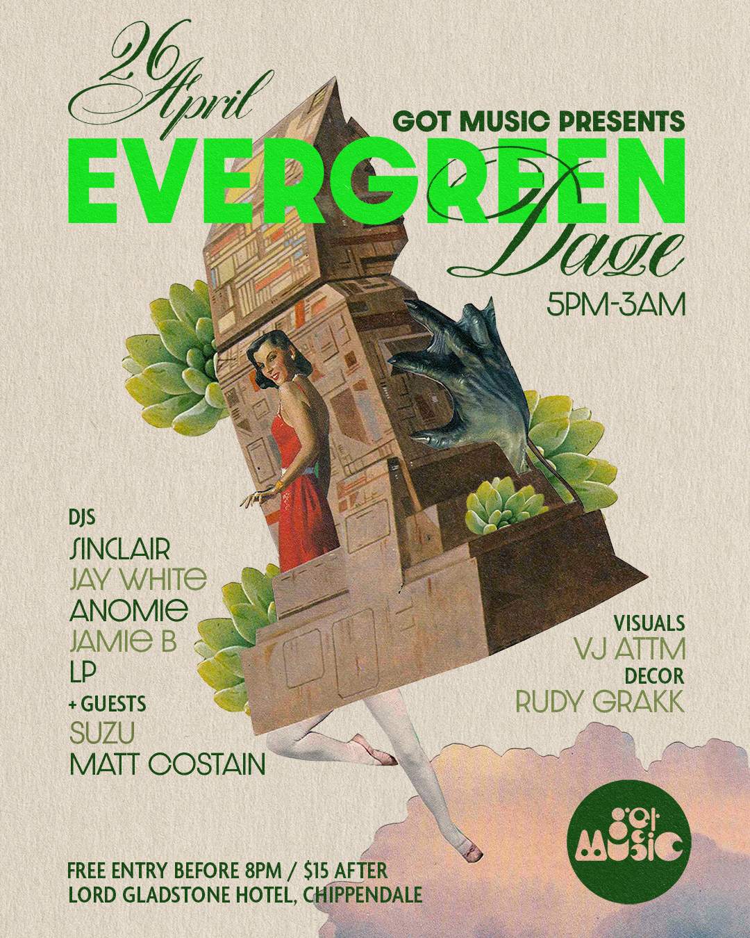 Got Music presents Evergreen Daze w Suzu, Matt Costain at The Lord ...