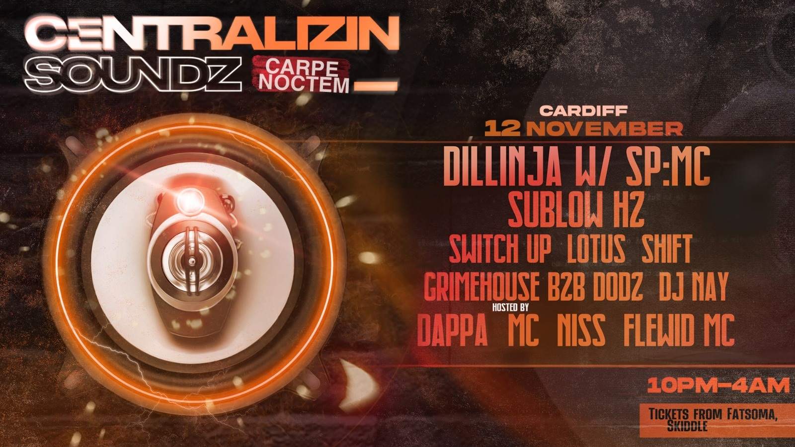 Centralizin Soundz Cardiff W/ Dillinja & SP:MC at Carpe Noctem, Cardiff