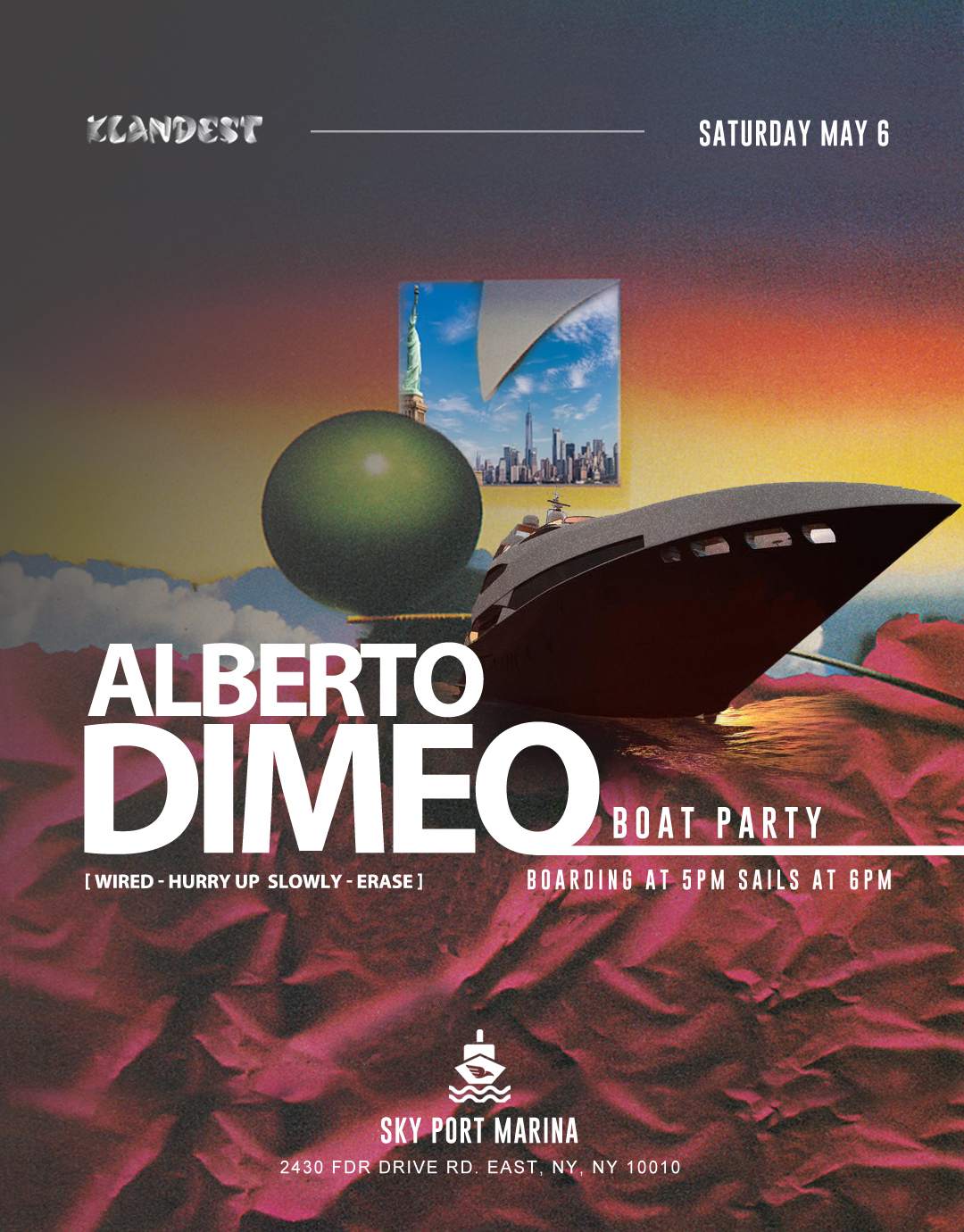 Klandest: [ ALBERTO DIMEO Boat Party / Season Grand Opening ] at ...