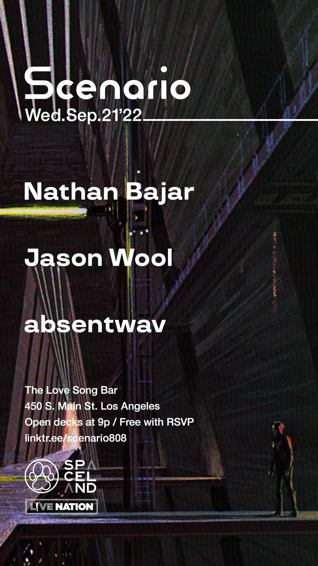 Scenario - Nathan Bajar, Jason Wool, absentwav at The Love Song, Los ...