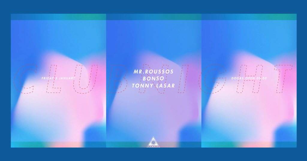 Clubnight with Mr. Roussos, Bonso, Tonny Lasar at Temple Athens, Athens