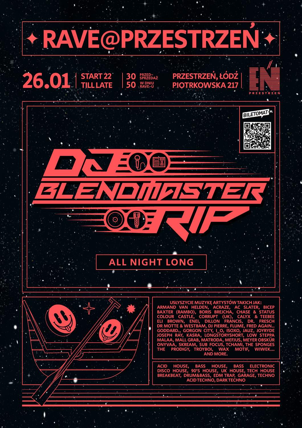 DJ Blendmaster Rip - All Night Long - RAVE at PRZESTRZEŃ, ŁÓDŹ, POLAND ...