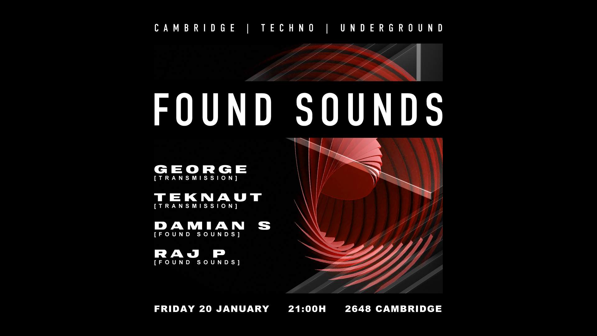 Found Sounds at 2648 Cambridge, South + East