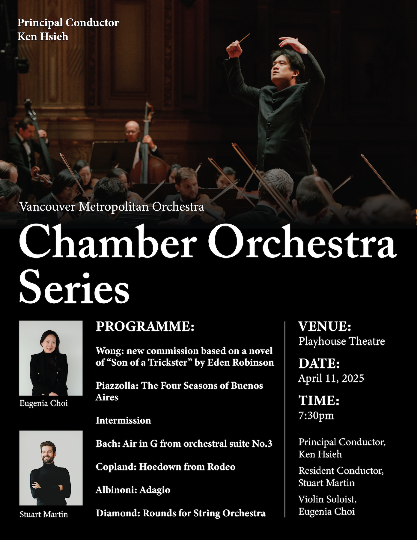 VMO Chamber Orchestra Concert at TBA - Playhouse Theatre (600 Hamilton ...