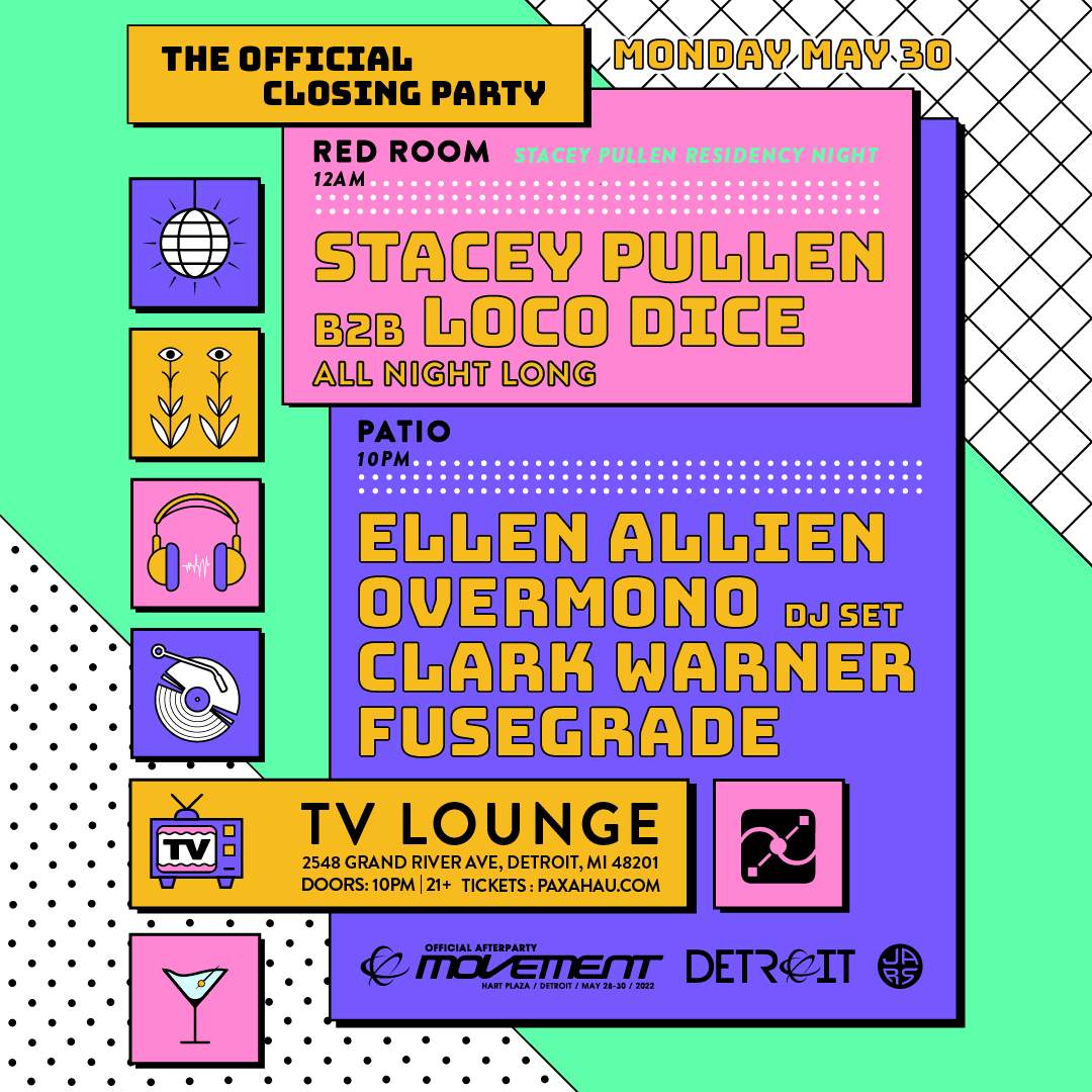 Movement Detroit Official Closing Party at TV Lounge, Detroit