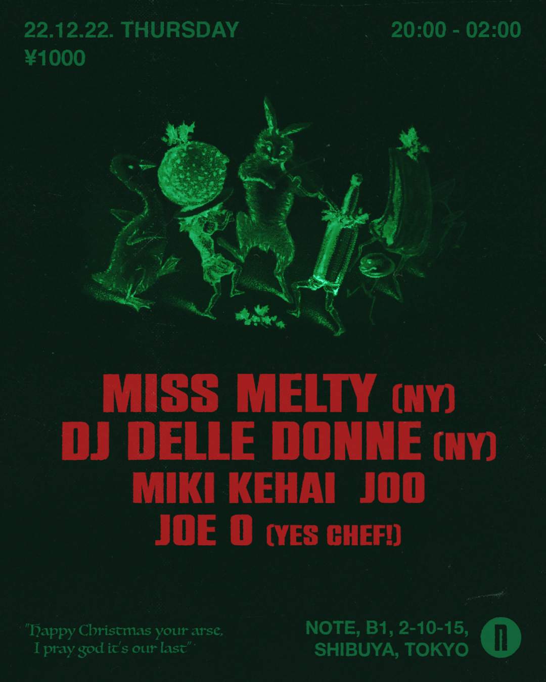 Miss Melty (NY) / DJ Delle Donne (NY) / Miki Kehai / Joo / Joe O (Yes ...