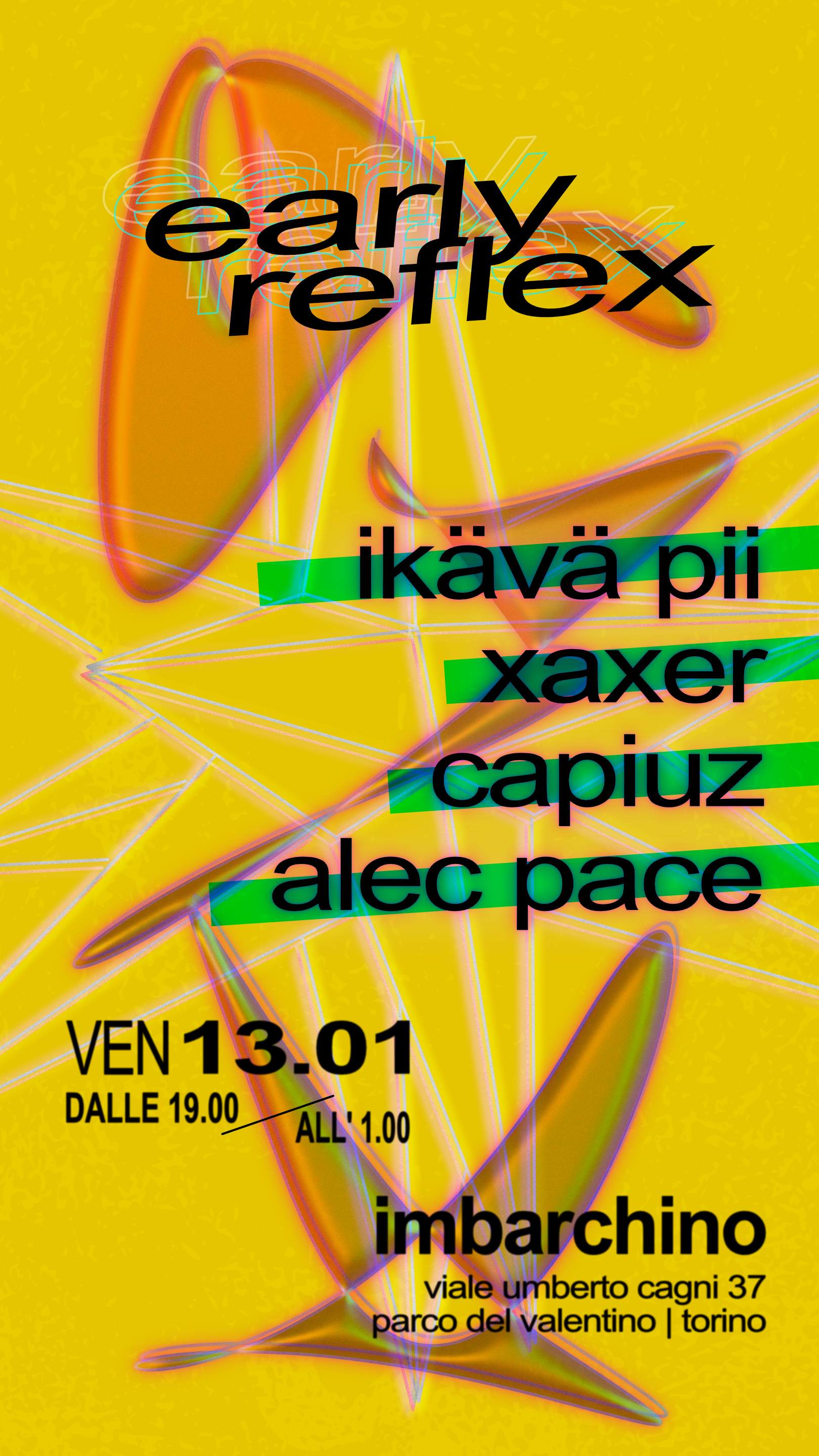 Early Reflex Showcase em Imbarchino, Turim