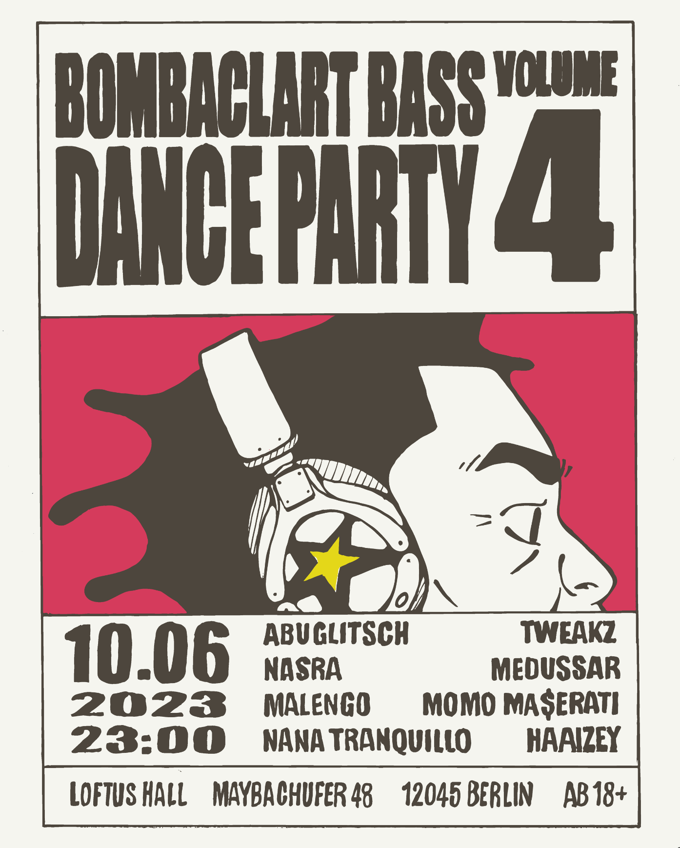 Bombaclart Bass Dance Party Vol. 4 at Christa Kupfer, Berlin