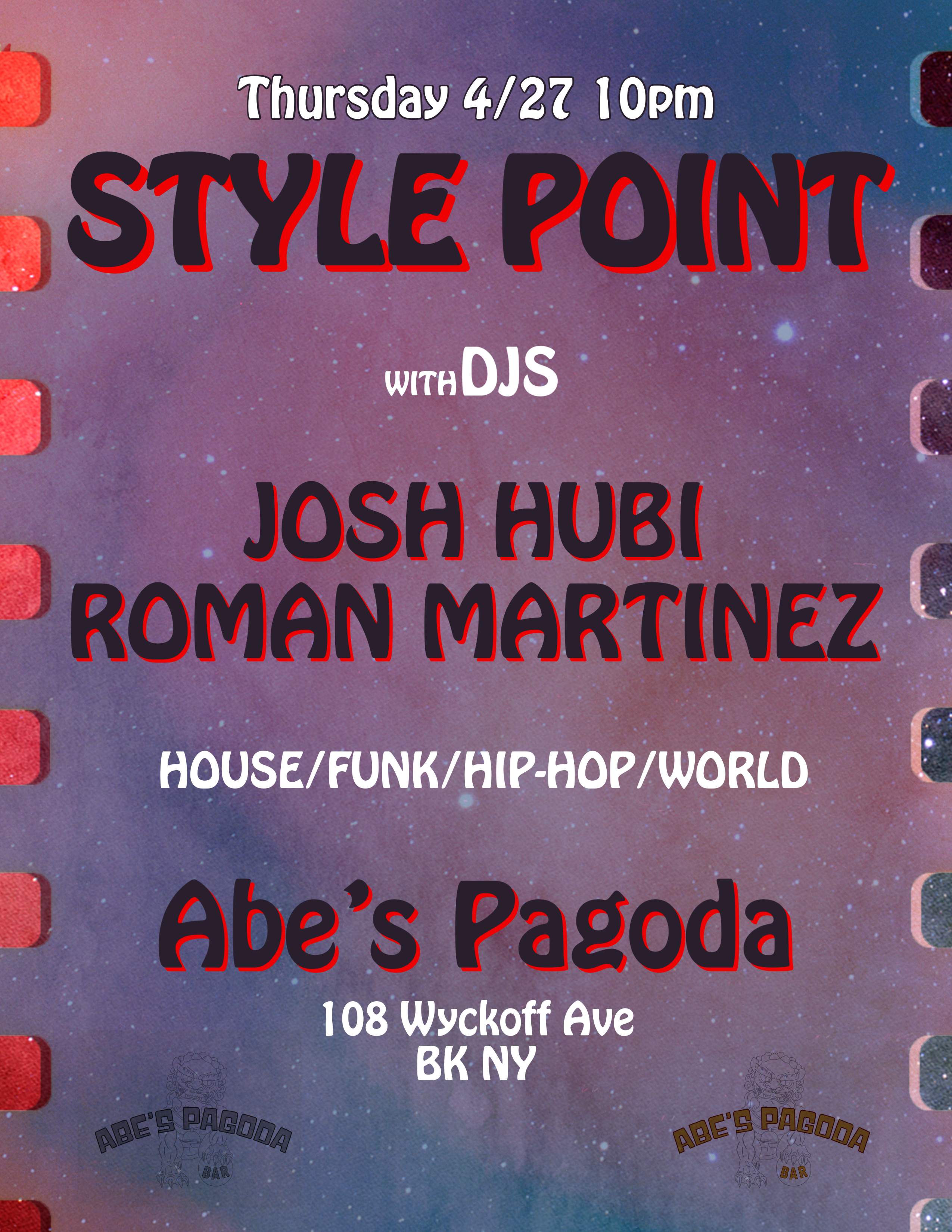 Style Point at Abe's Pagoda Bar, New York City