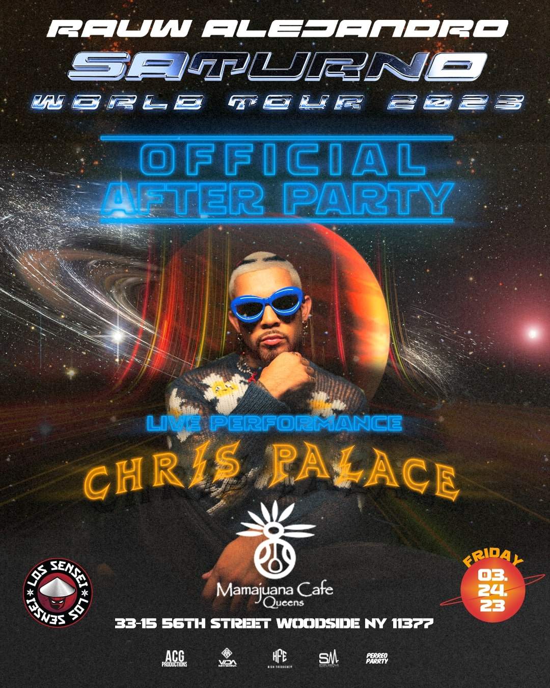 RAUW ALEJANDRO - Official SATURNO Tour After Party, NYC at Mamajuana ...