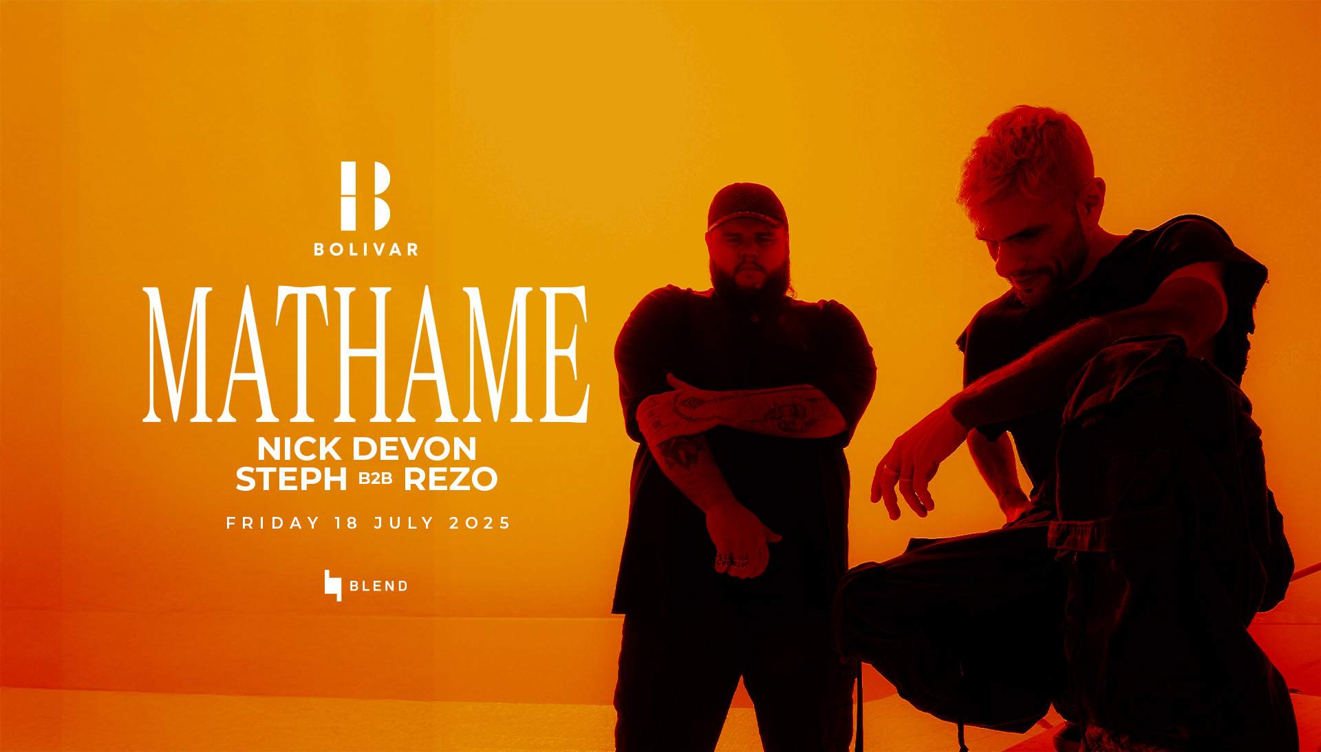 Mathame I Fri July 18 I Bolivar at Bolivar Beach Bar, Athens