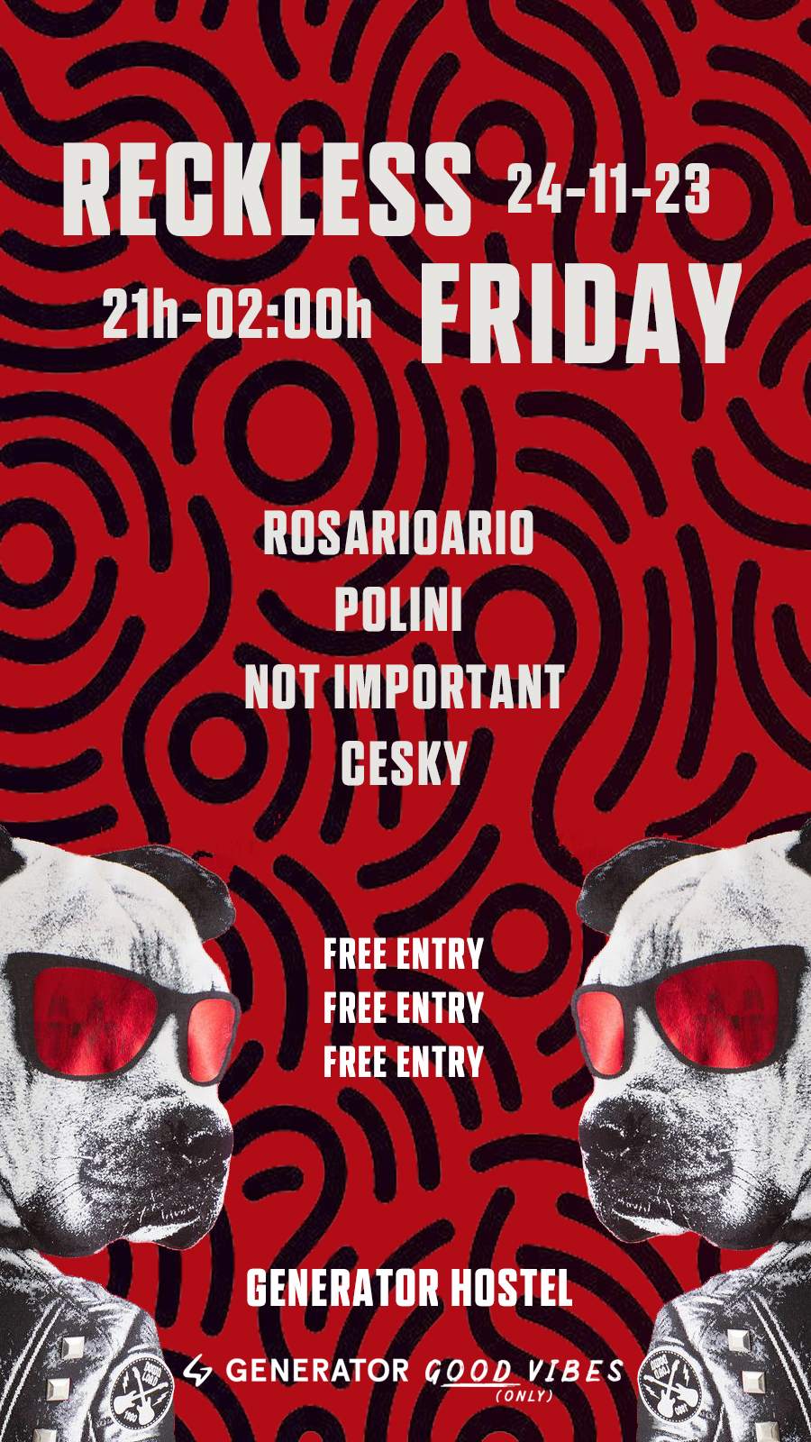 Reckless Friday with ROSARIOARIO, POLI, NOT IMPORTANT, CESKY by Good ...