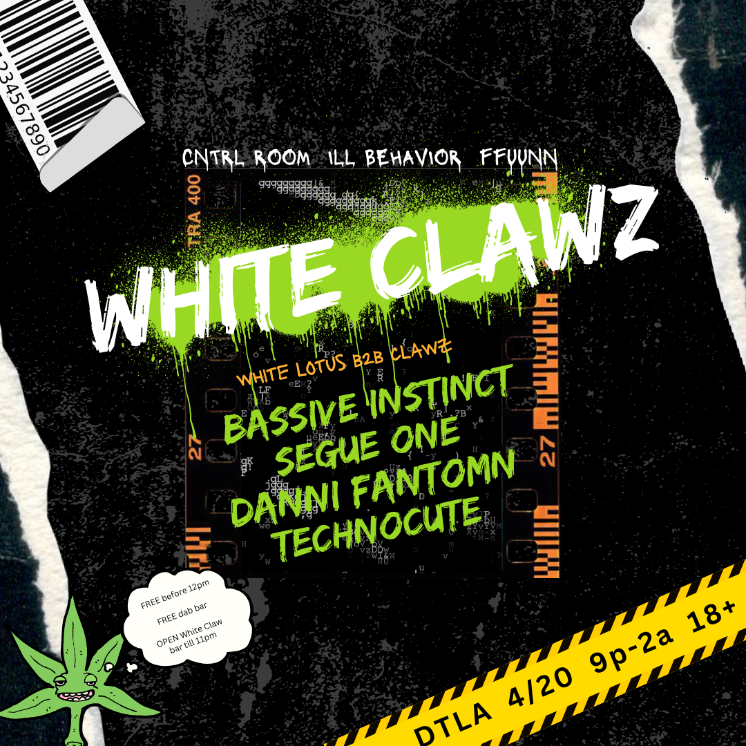 Ill Behavior Presents White Clawz en TBA - ff.uu.nn. alley, Los Angeles