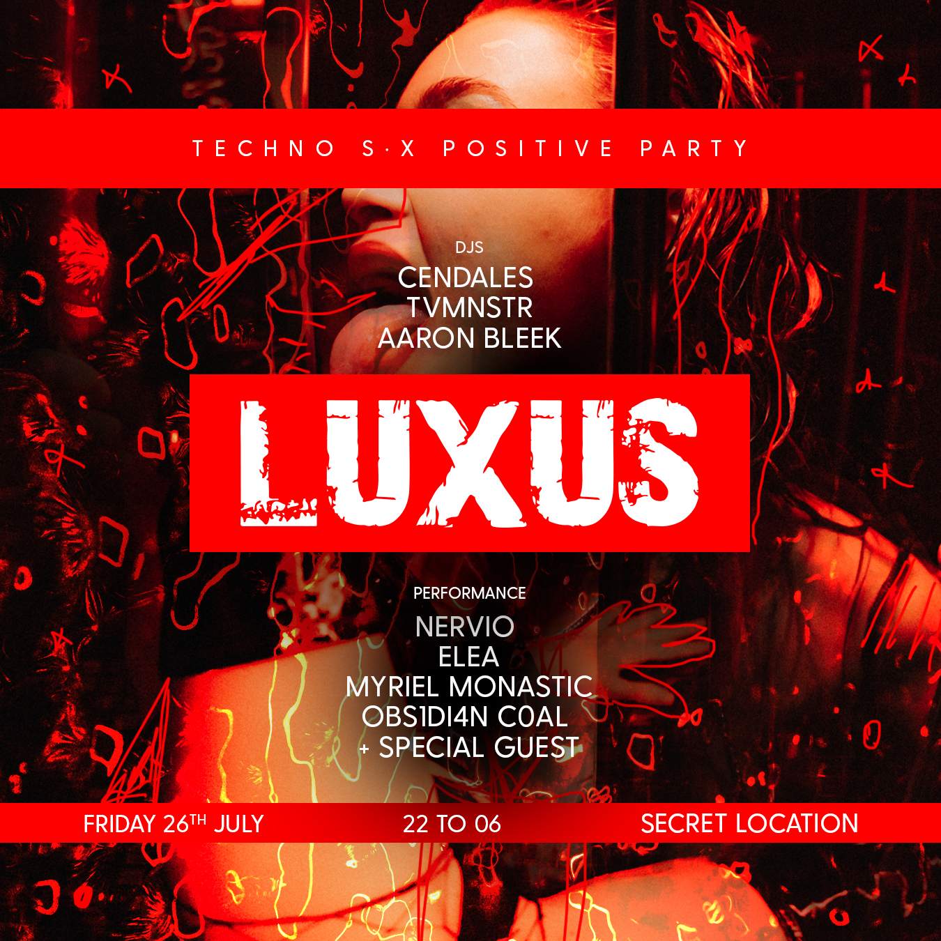 [Last 10 tickets] LUXUS pres: TECHNO S*X POSITIVE PARTY at TBA - secret ...