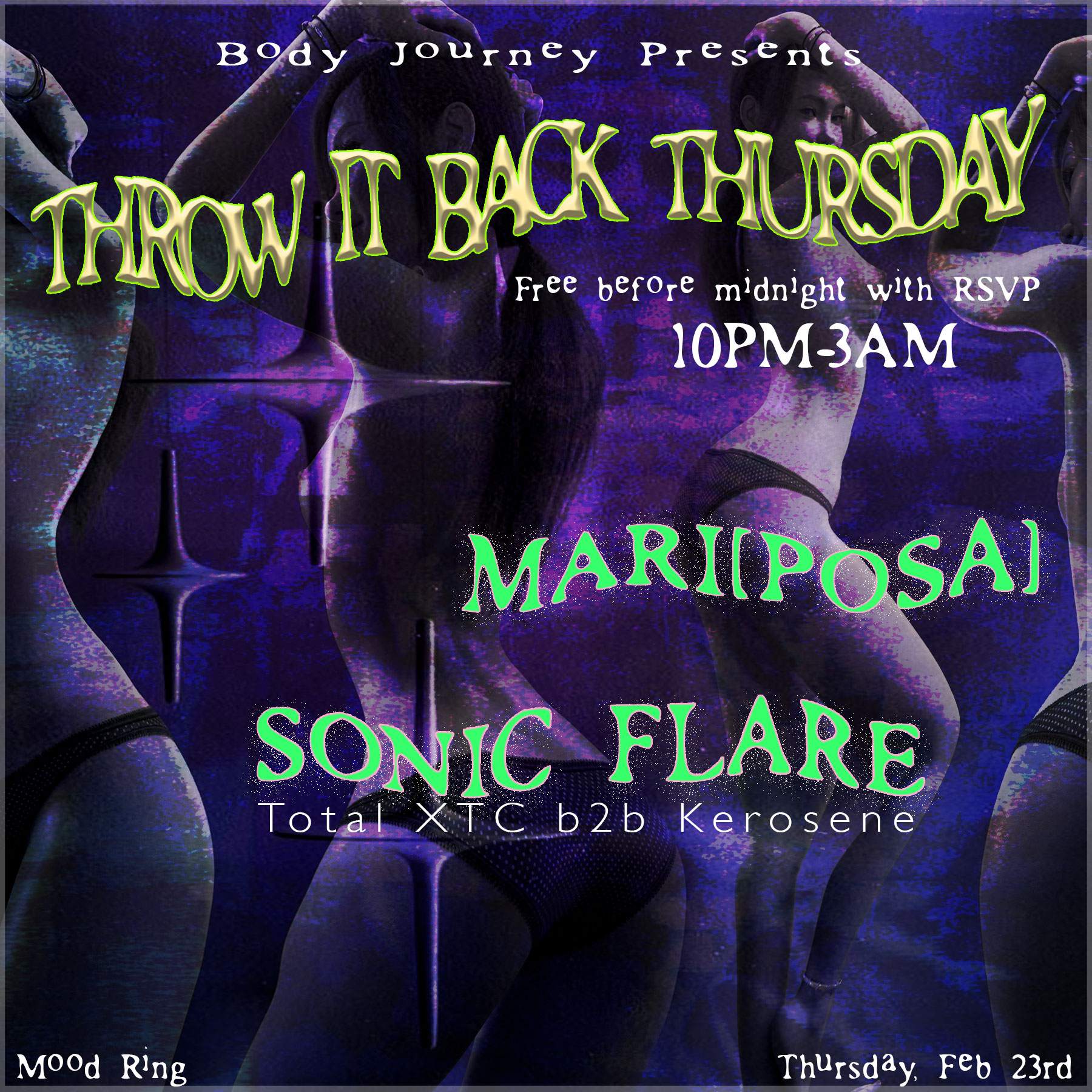 Body Journey presents Throw It Back Thursday at Mood Ring, New York City