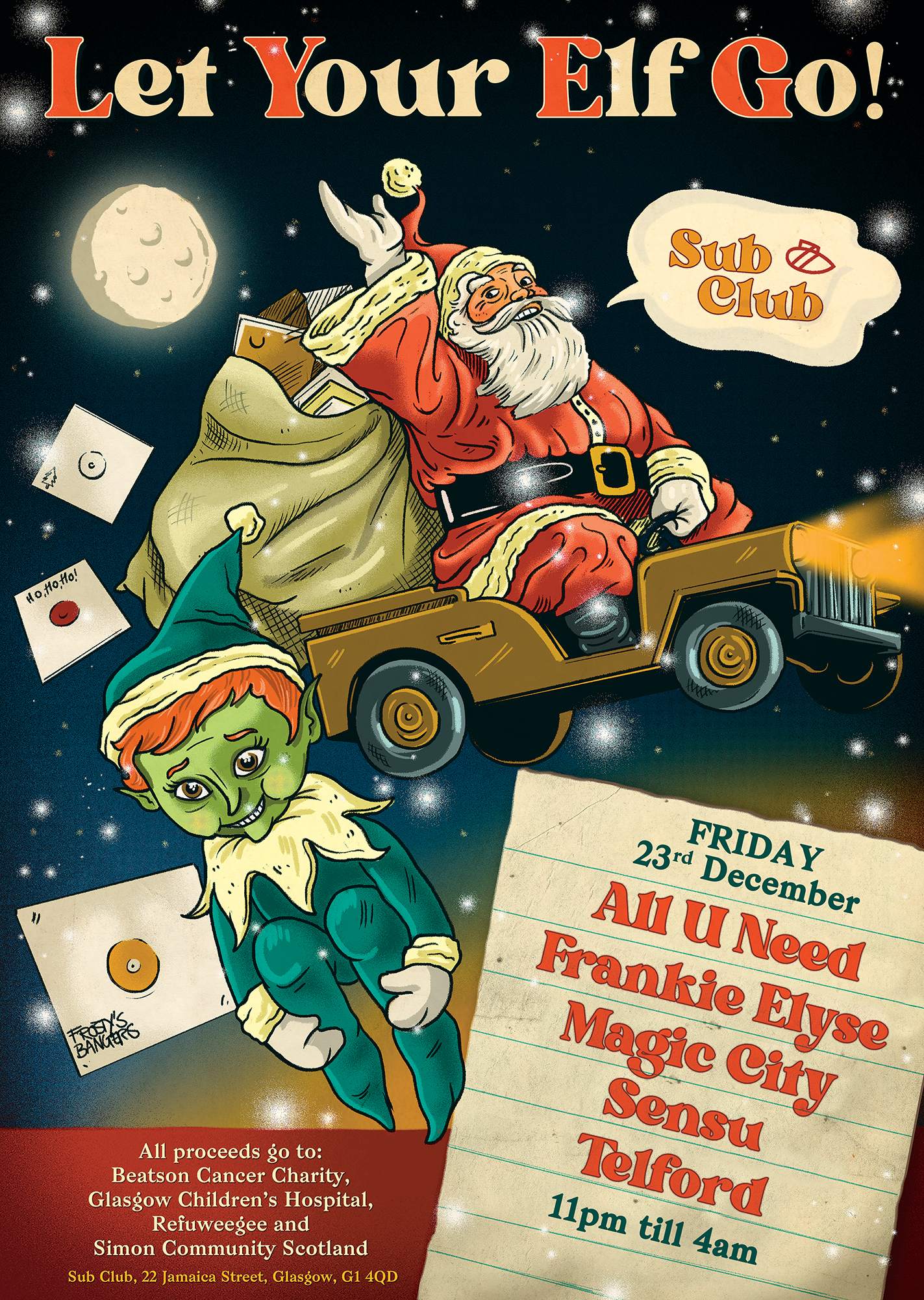 10 Years of Let Your Elf Go! • Sub Club • 11-4am • Charity Party at Sub ...