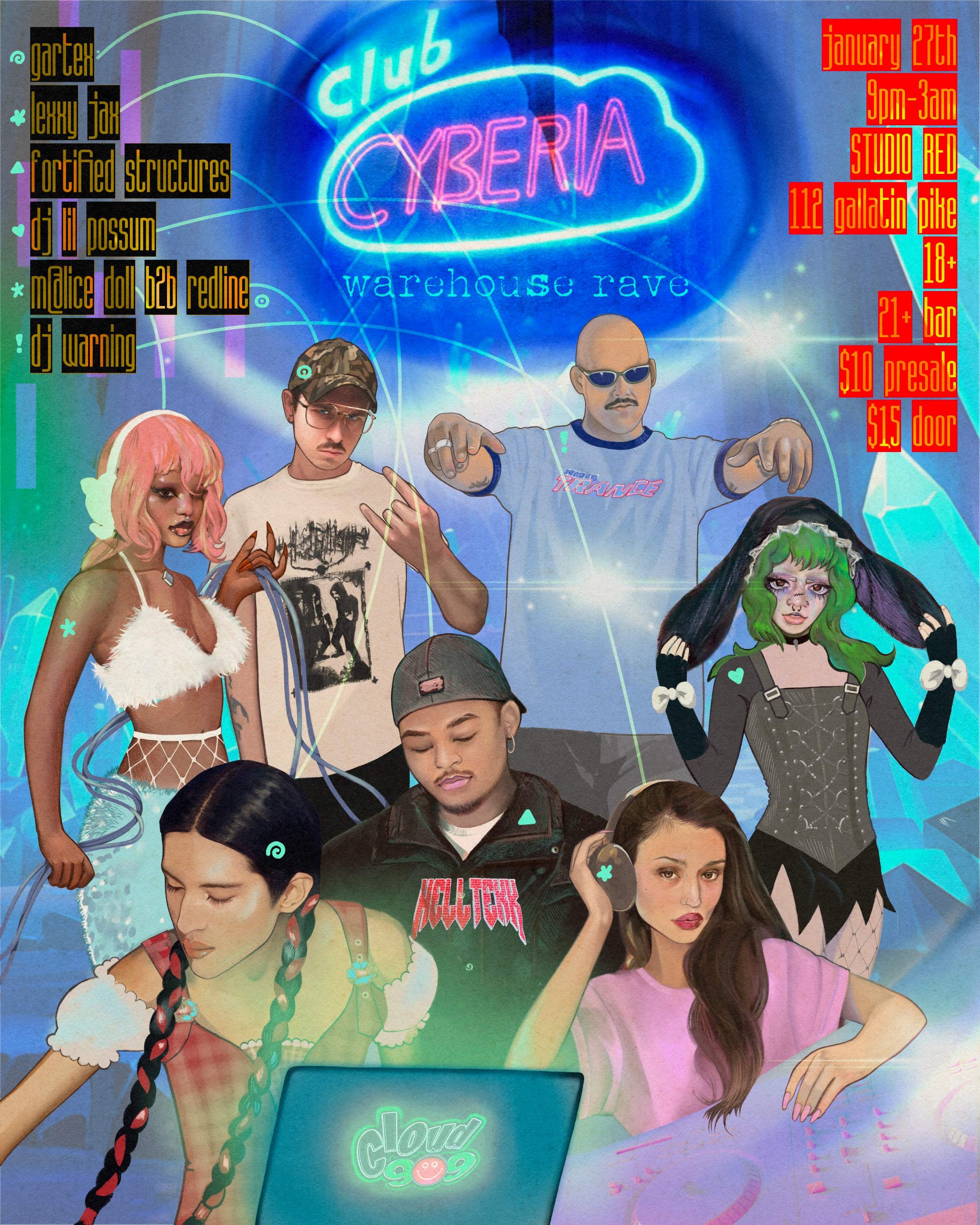 Club Cyberia at 112 Gallatin Pike S, Tennessee