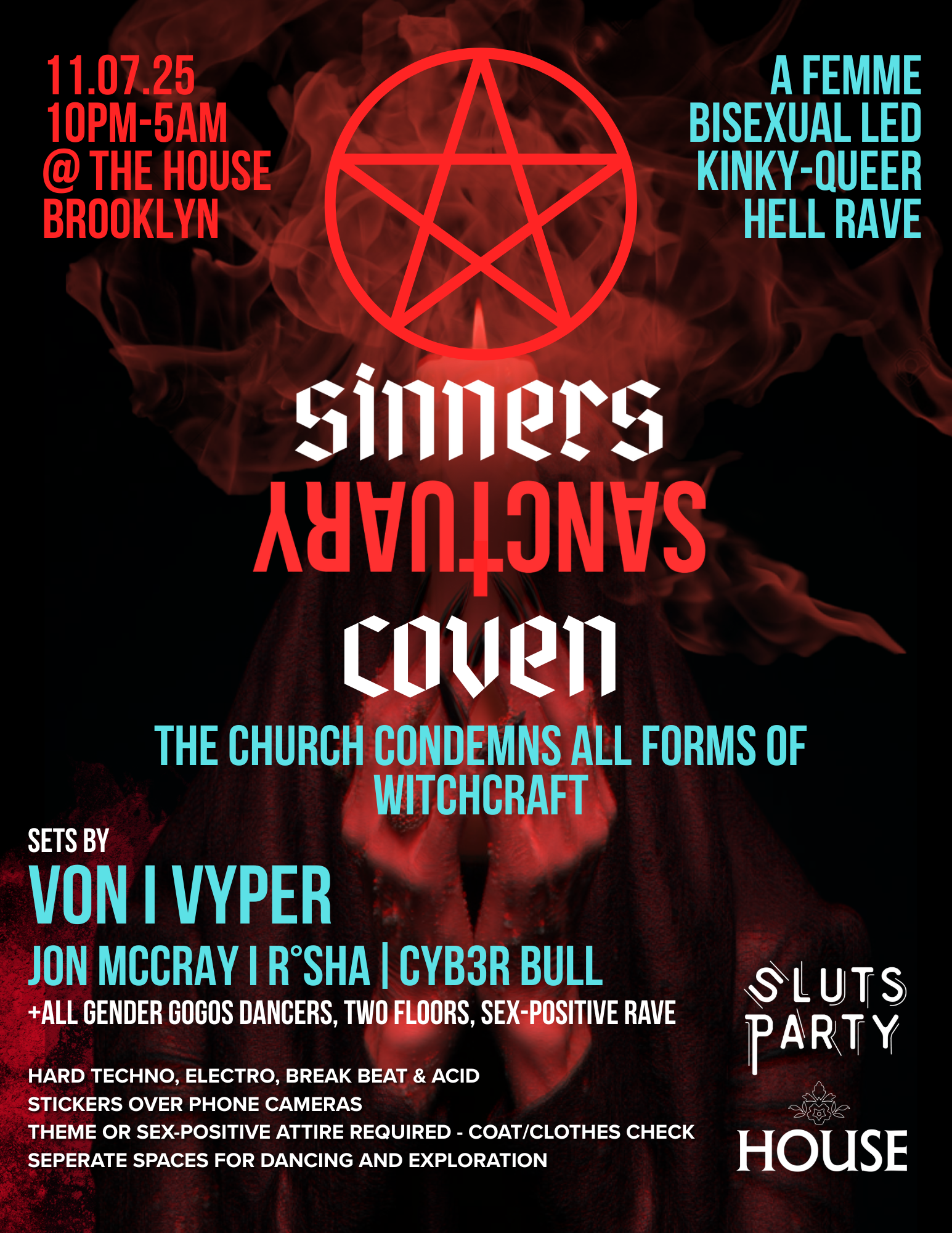 $luts Party presents Sinners Sanctuary: Coven (A Femme & Bi led Queer- Kinky Hell Rave) at The ...