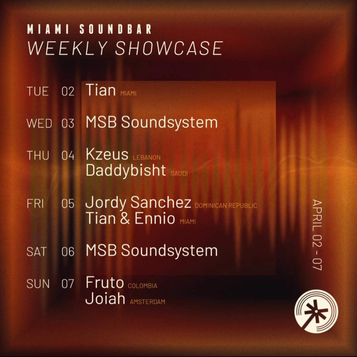 MSB Soundsystem at Miami Sound Bar, Miami