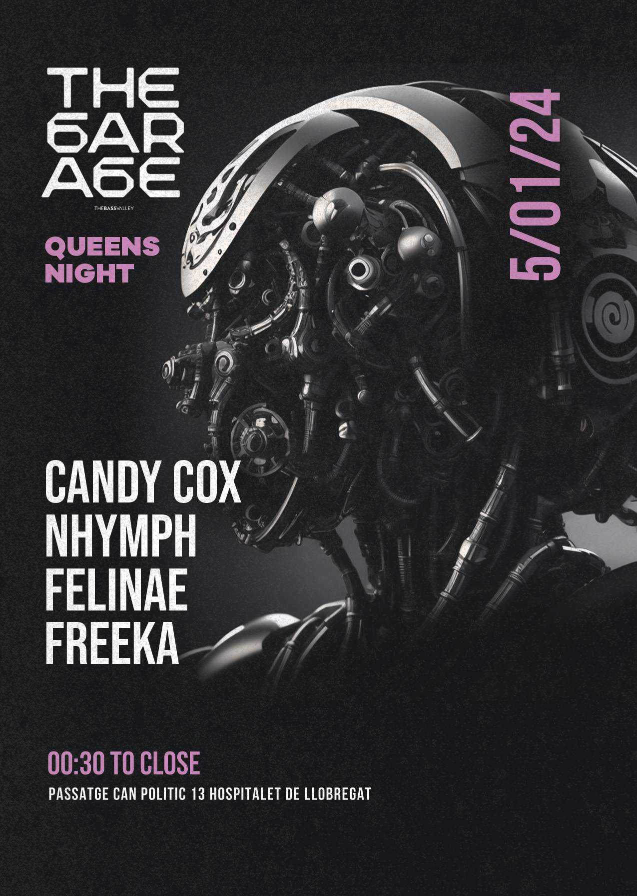 THE GARAGE QUEENS NIGHT - Candy Cox, NHYMPH, FELINAE, FREEKA bei THE GARAGE CLUB BCN, Barcelona