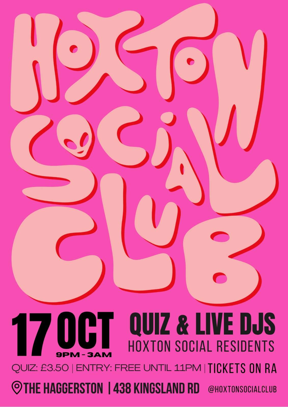 Hoxton Social Club (Quiz + Live DJs) at The Haggerston, London