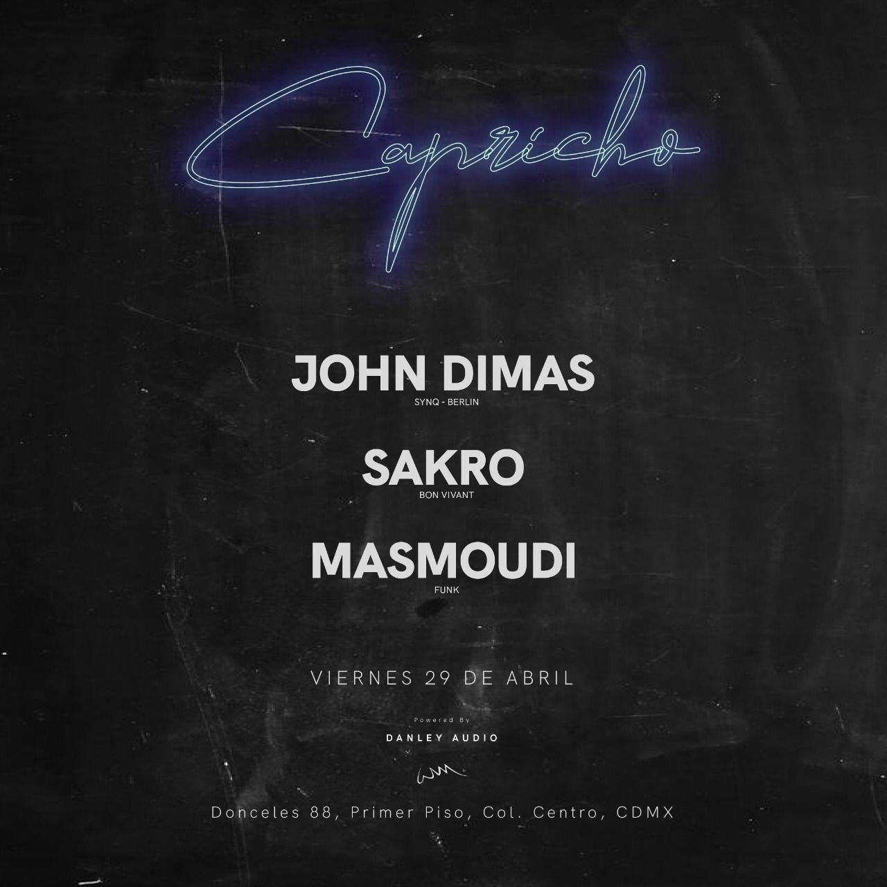 Studio feat. John Dimas, Sakro & Masmoudi at Capricho Studio, Mexico City