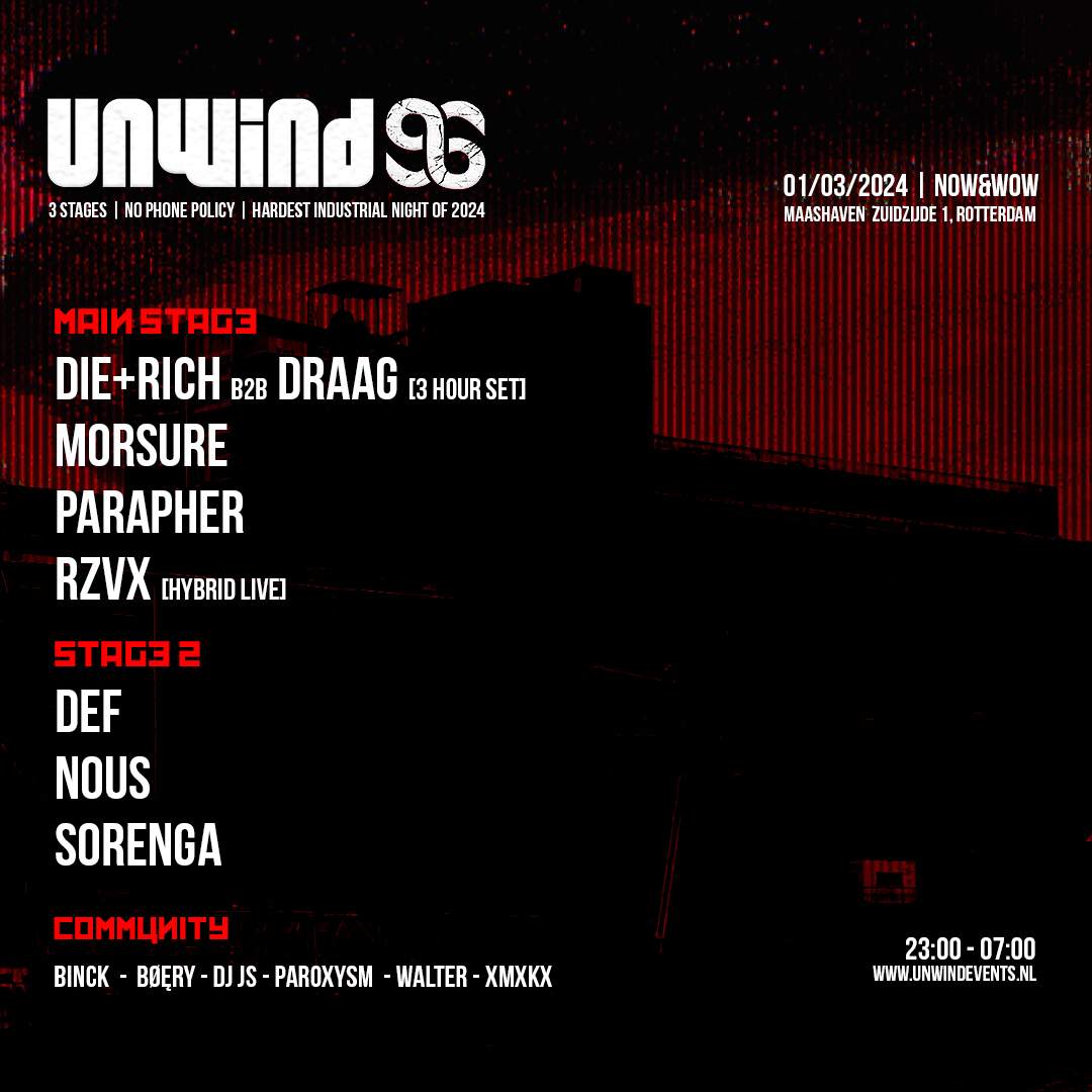 UNWIND96 UNWIND X 96NOISIΛ at Now&Wow, Rotterdam