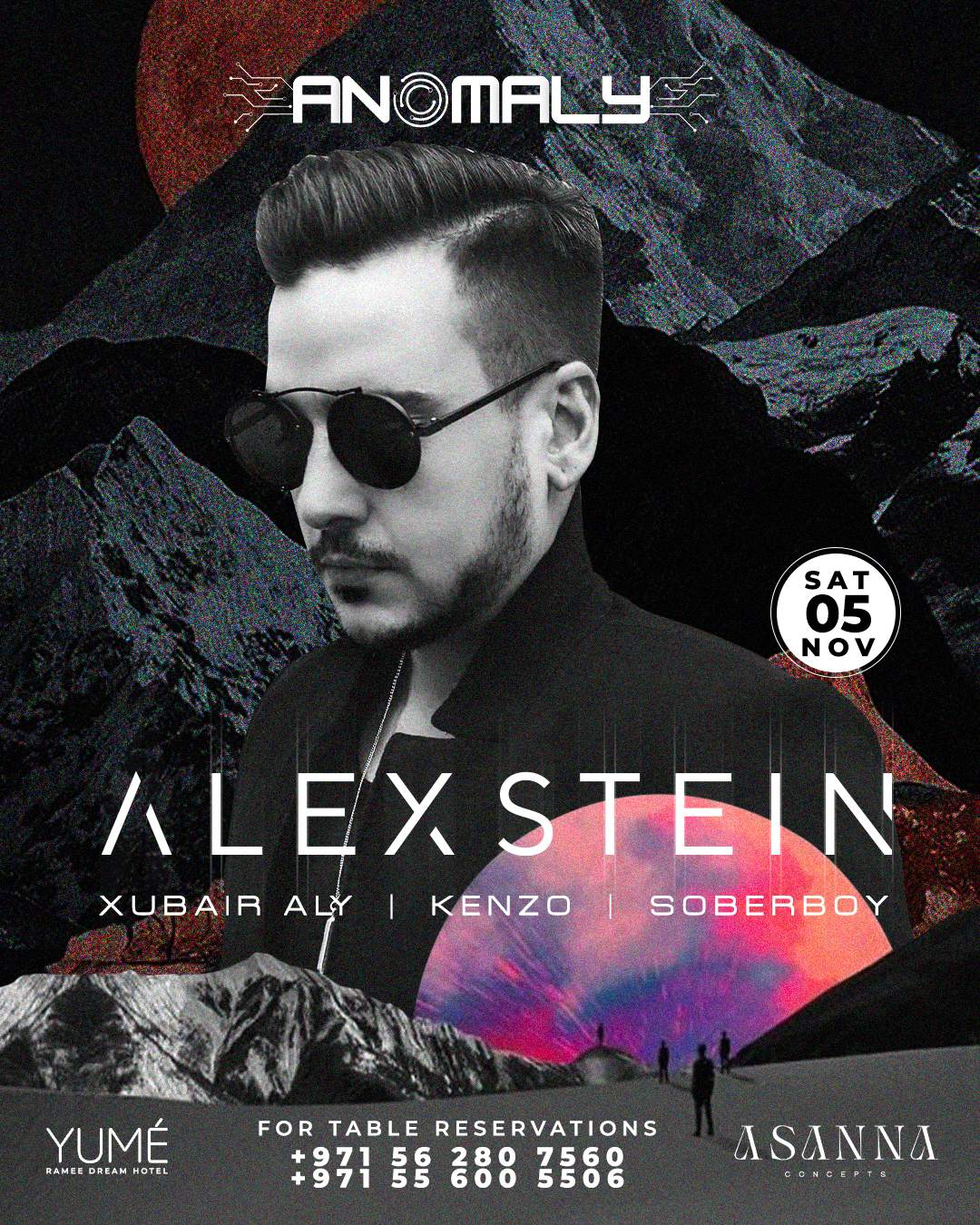 Anomaly with Alex Stein at Yumé Dubai, Dubai