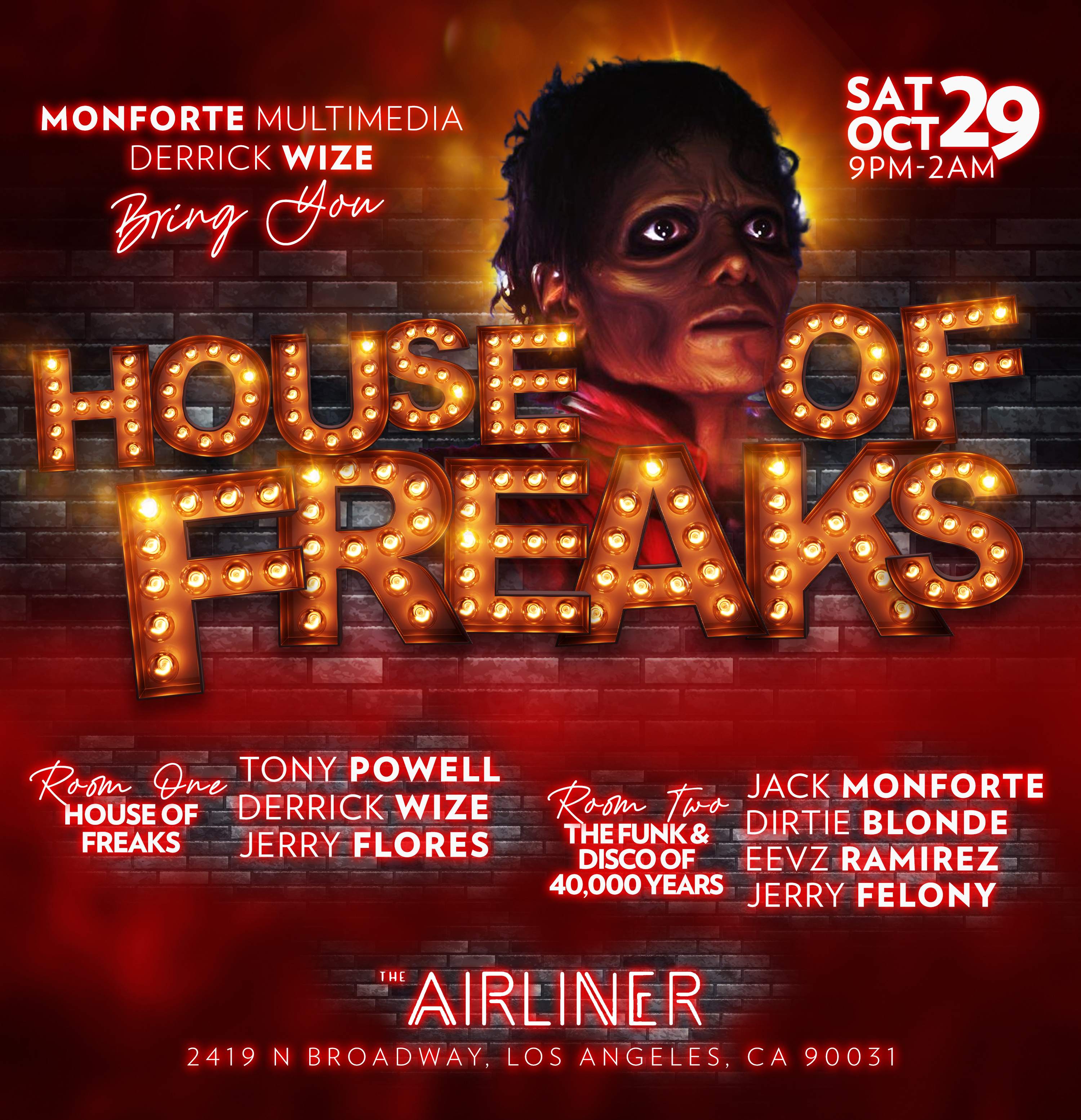 House of Freaks - Halloween Bash at The Airliner, Los Angeles