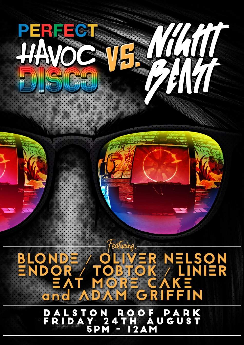 Perfect Havoc Disco vs Night Beast Records em Dalston Roofpark, London
