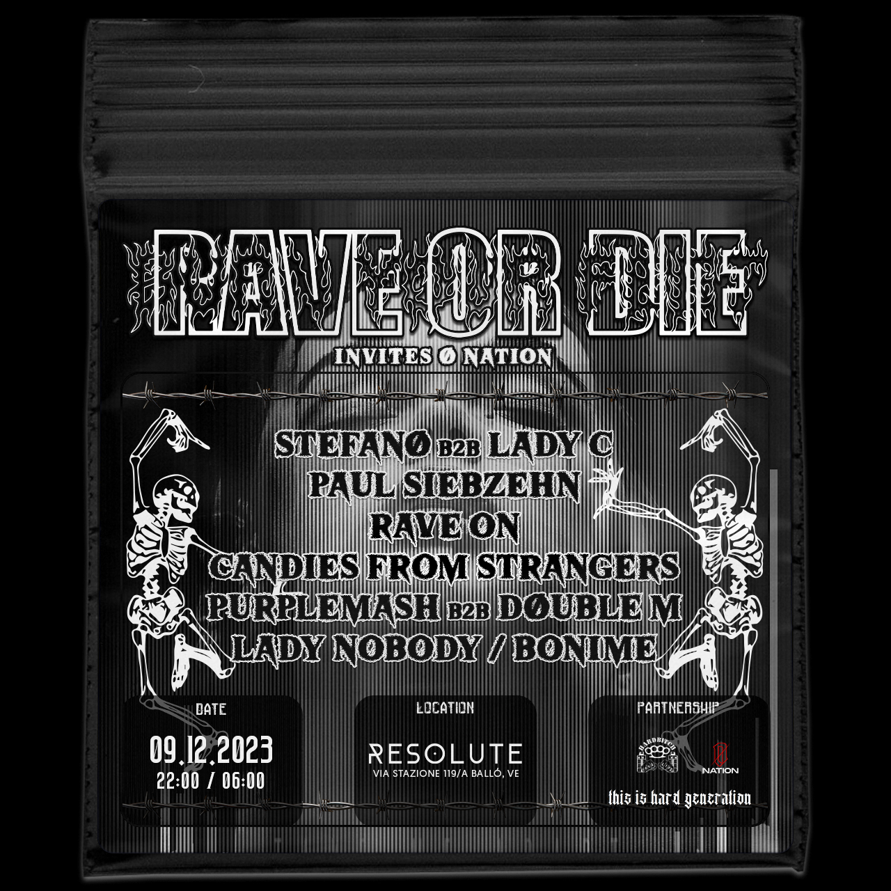 RAVE OR DIE - Ø NATION w/Stefano, Lady C, Paul Siebzehn, Rave On ...