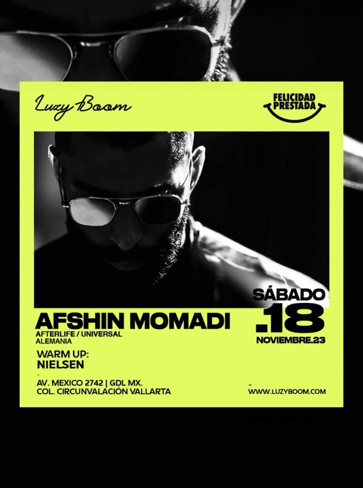 Afshin Momadi at Luzy boom, Guadalajara
