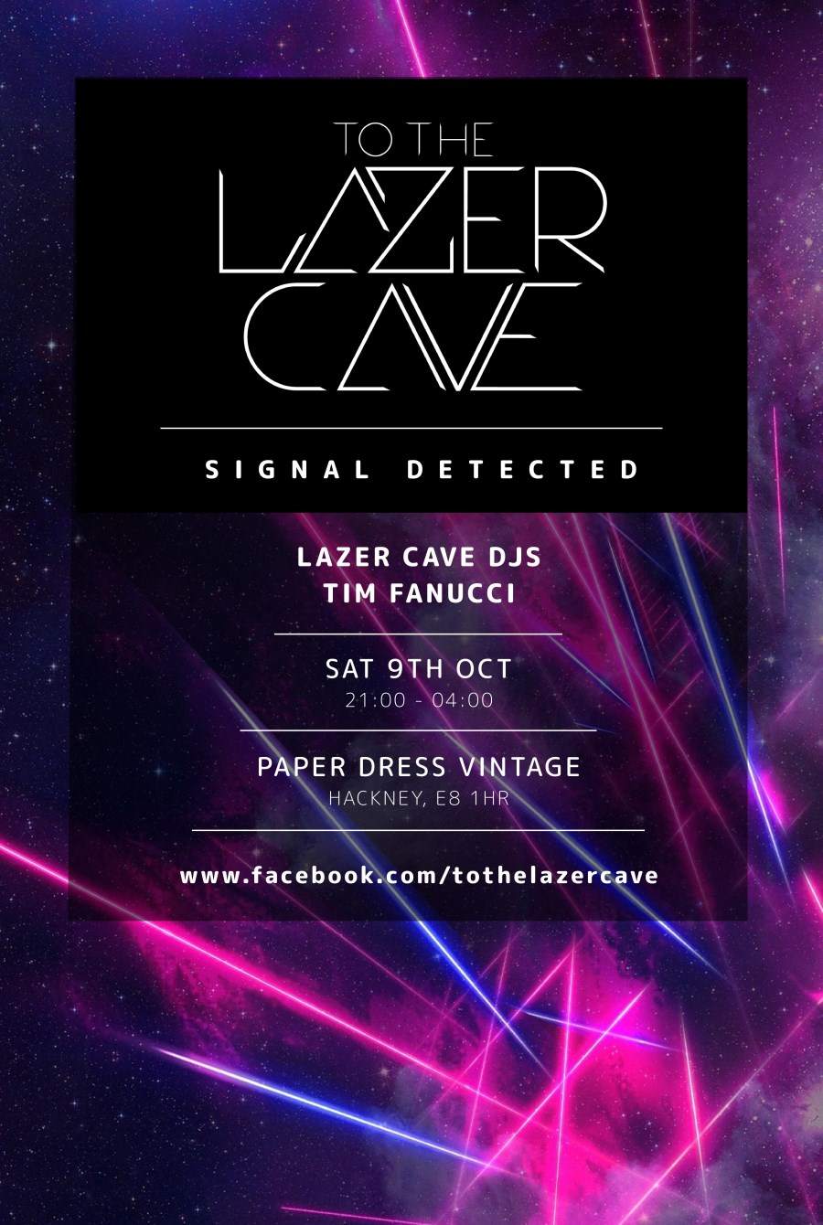to the lazer cave... Signal Received em Paper Dress Vintage, London