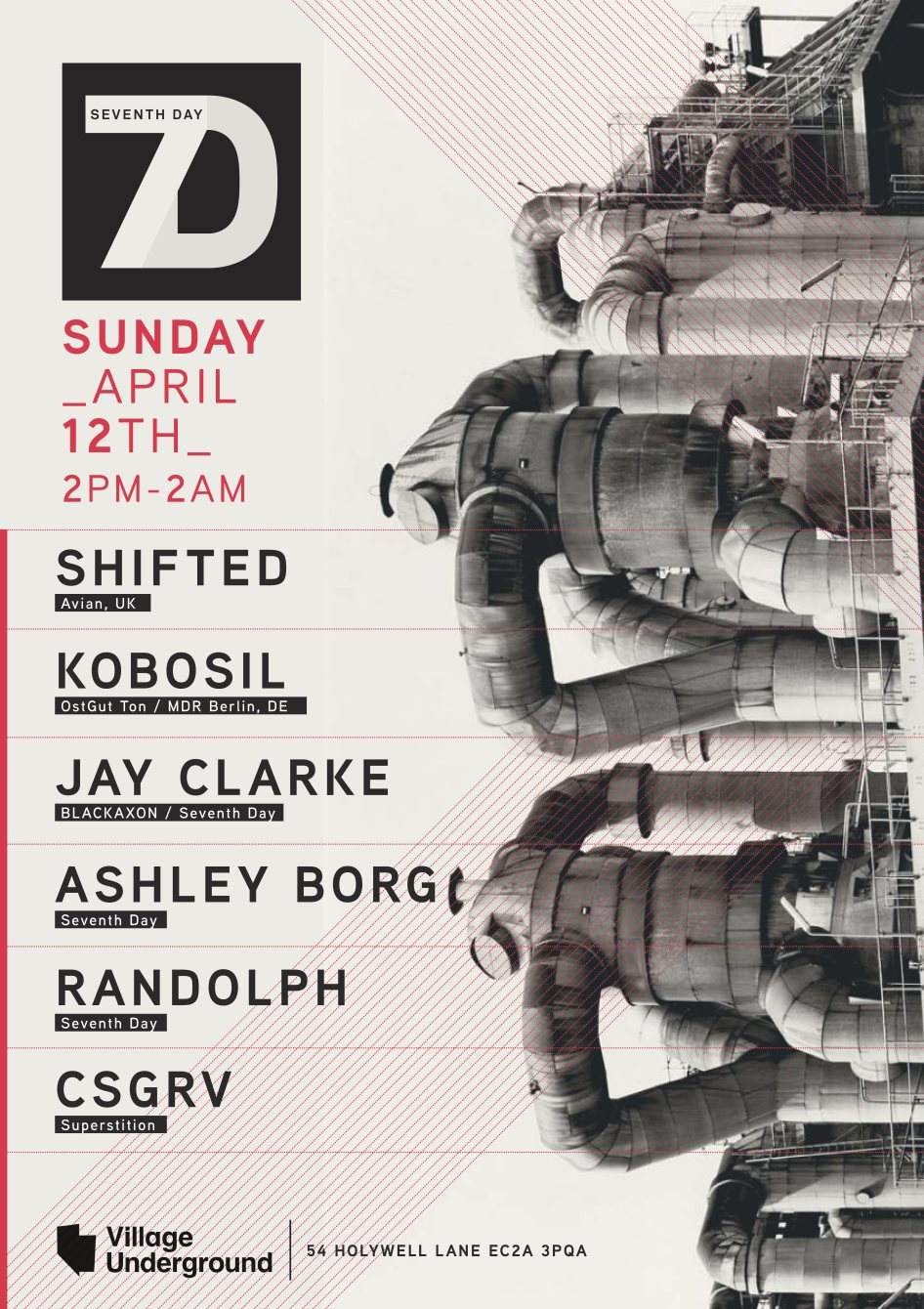 Seventh Day W/ Shifted & Kobosil at Village Underground, London