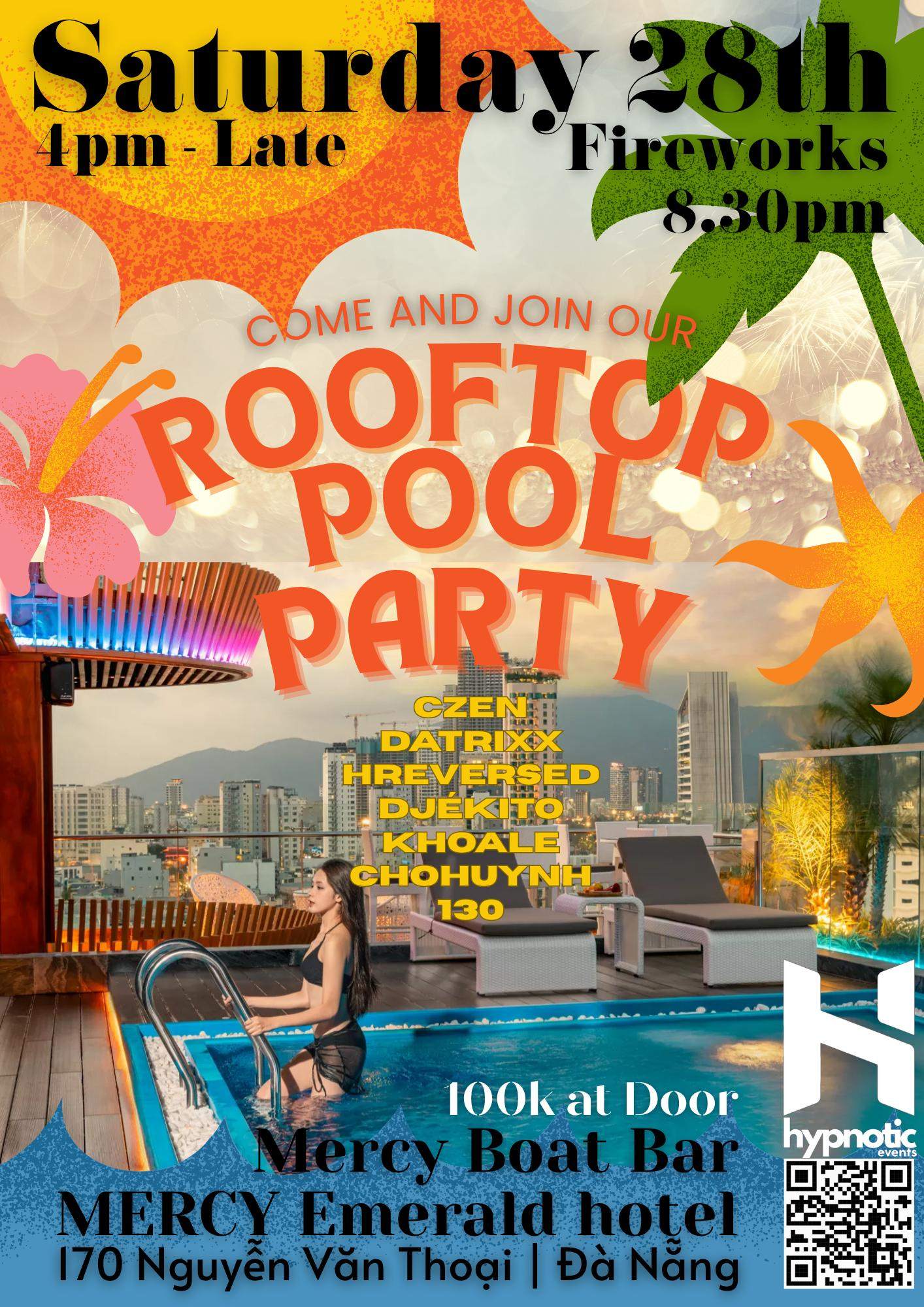 POOL PARTY: Czen, Datrixx, HReversed, Djekito, Khoa Le, Cho Huynh, 130 at Mercy Boat Bar, Vietnam
