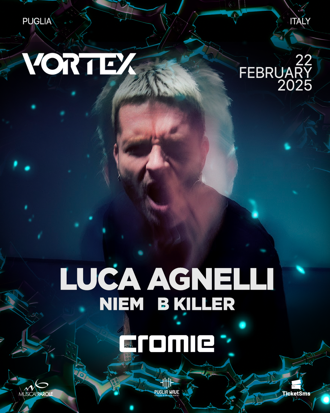 VORTEX presents Luca Agnelli , Niem, B-Killer at Cromie, South
