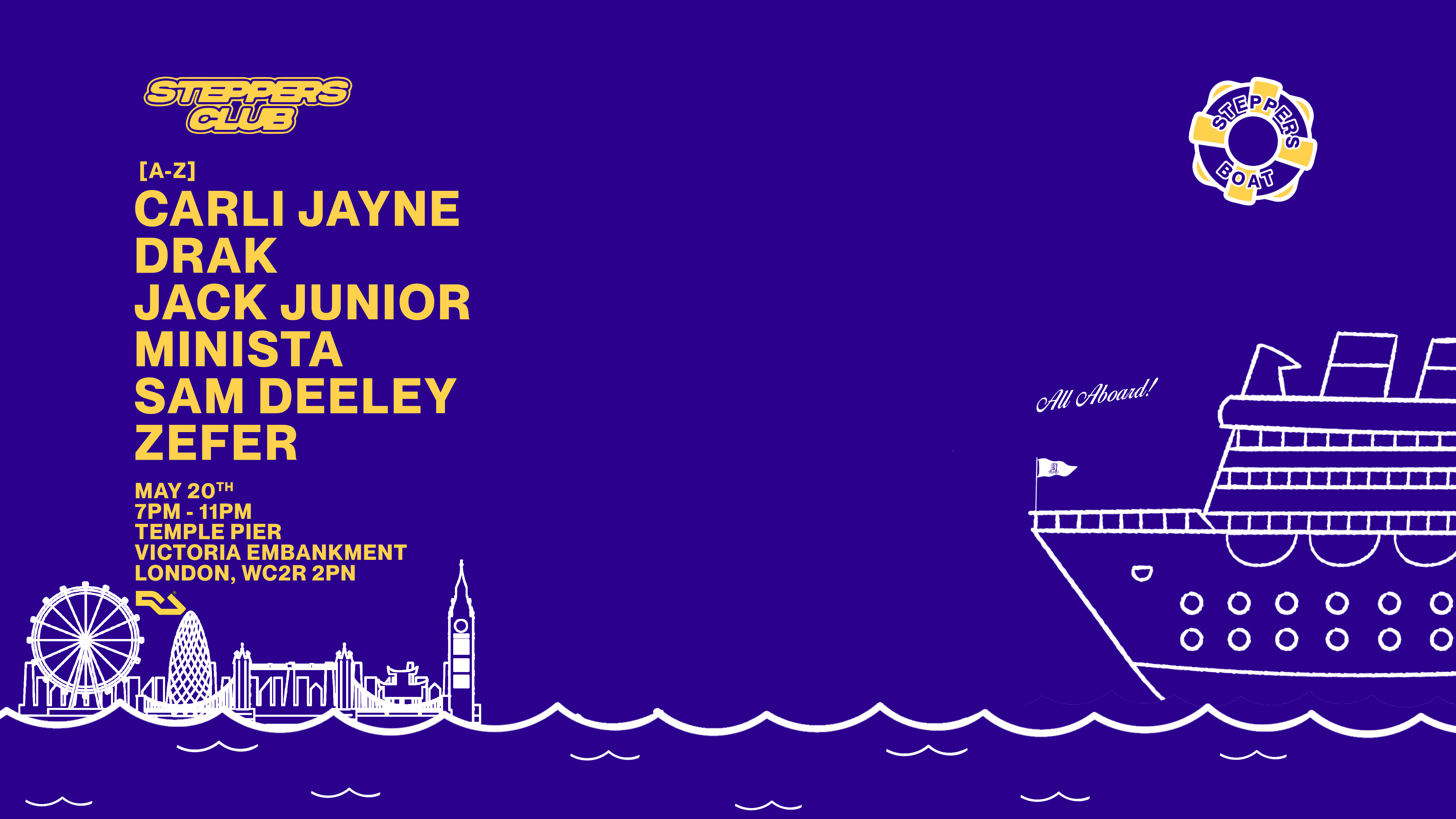 Steppers Boat (UK Garage Boat Party) at Golden Jubilee & Yacht Club, London